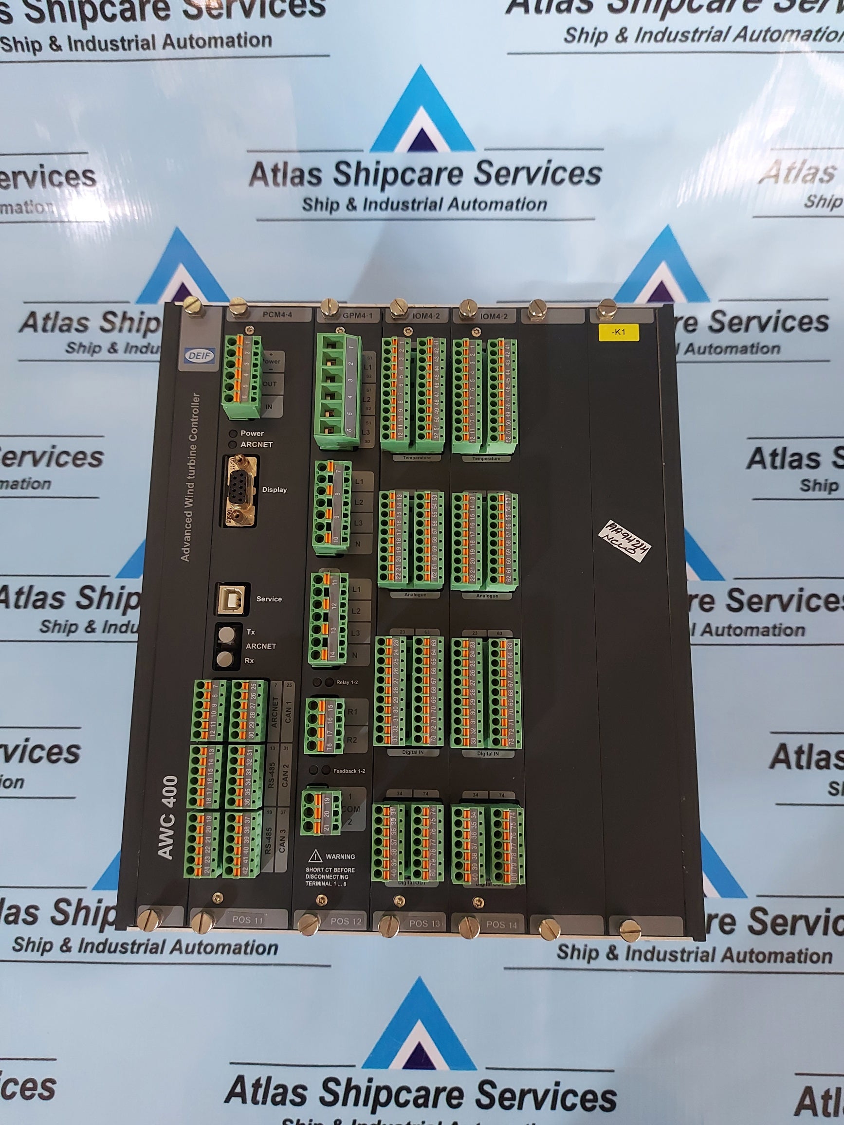 DEIF AWC 400 ADVANCED WIND TURBINE CONTROLLER 437056 RACK 01 – Atlas Shipcare Services
