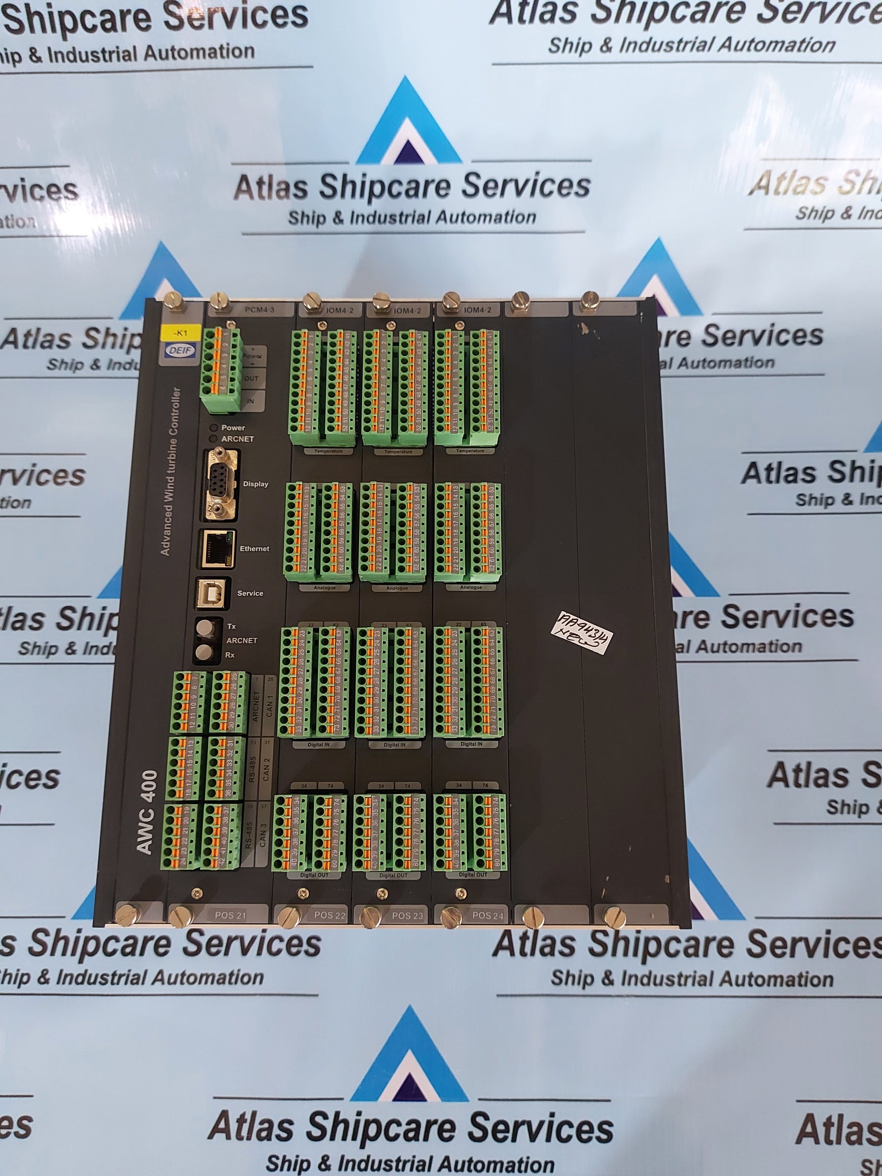 DEIF AWC 400 ADVANCED WIND TURBINE CONTROLLER 437056 RACK 02 – Atlas Shipcare Services