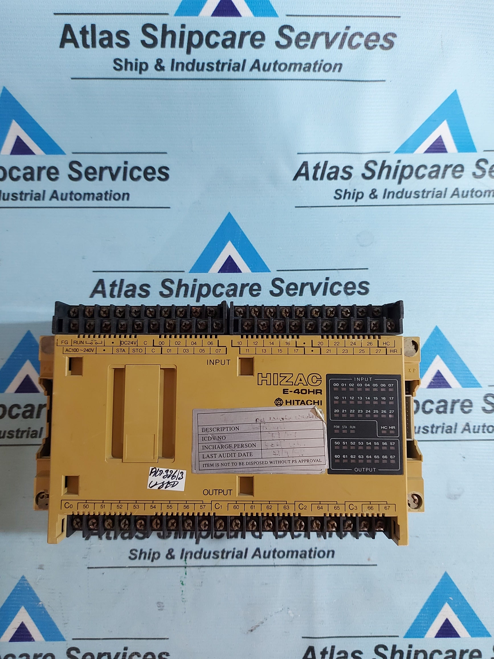 HITACHI HIZAC E-40HR PROGRAMMABLE CONTROLLER – Atlas Shipcare Services