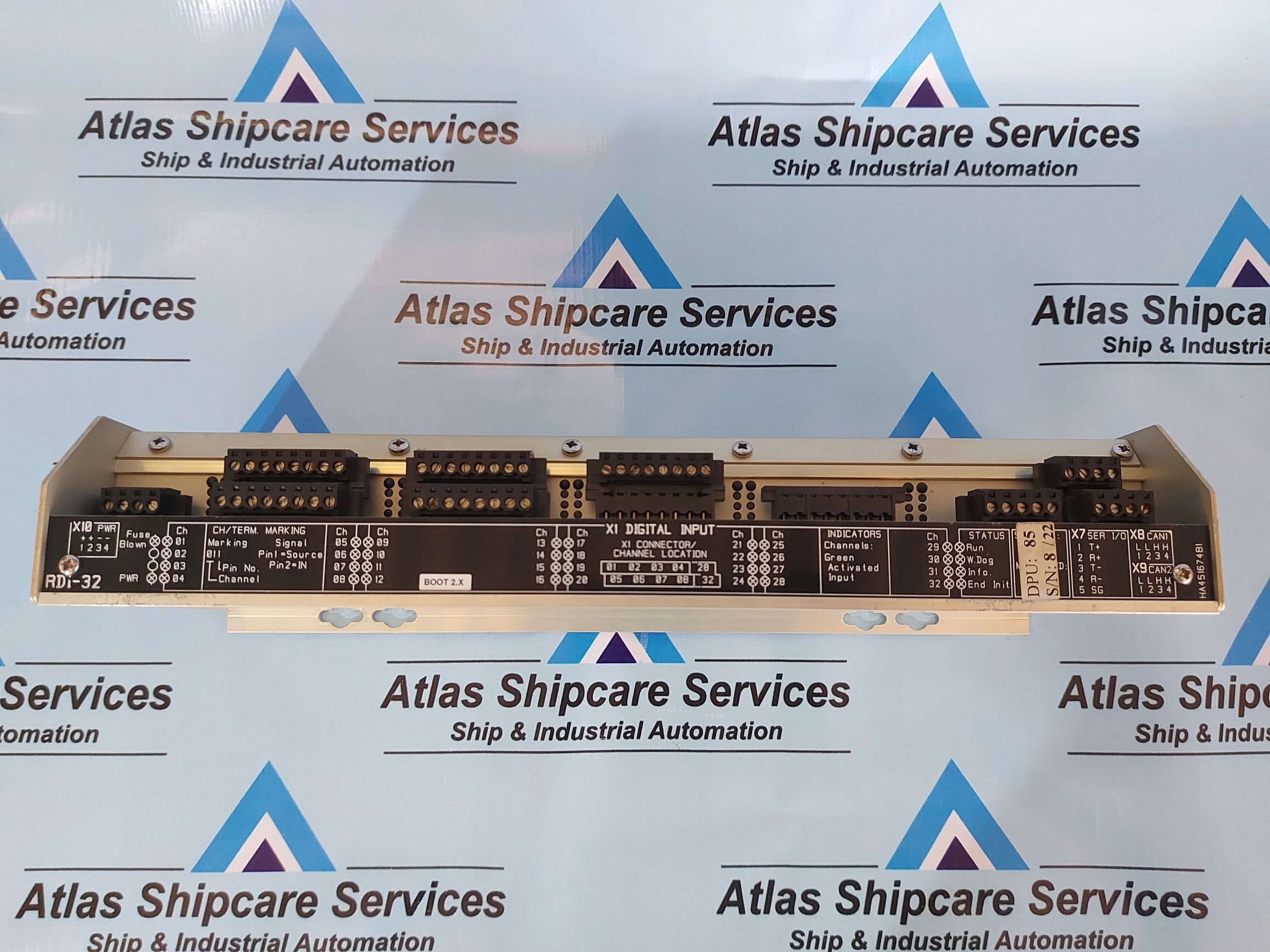 KONGSBERG RDI-32 8100154 REMOTE DIGITAL INPUT MODULE REV.F3 – Atlas Shipcare Services