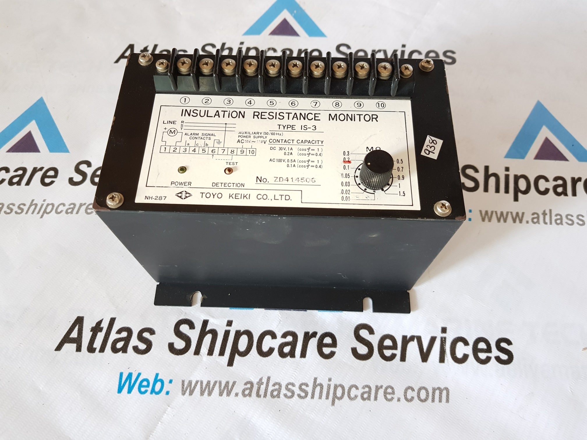 TOYO KEIKI IS-3 INSULATION RESISTANCE MONITOR – Atlas Shipcare Services