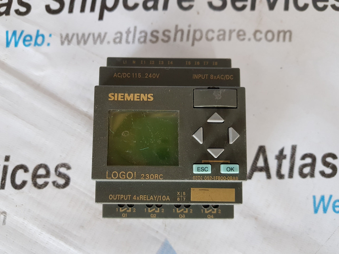 SIEMENS LOGO! 230RC 6ED1 052-1FB00-0BA6 LOGIC MODULE – Atlas Shipcare ...
