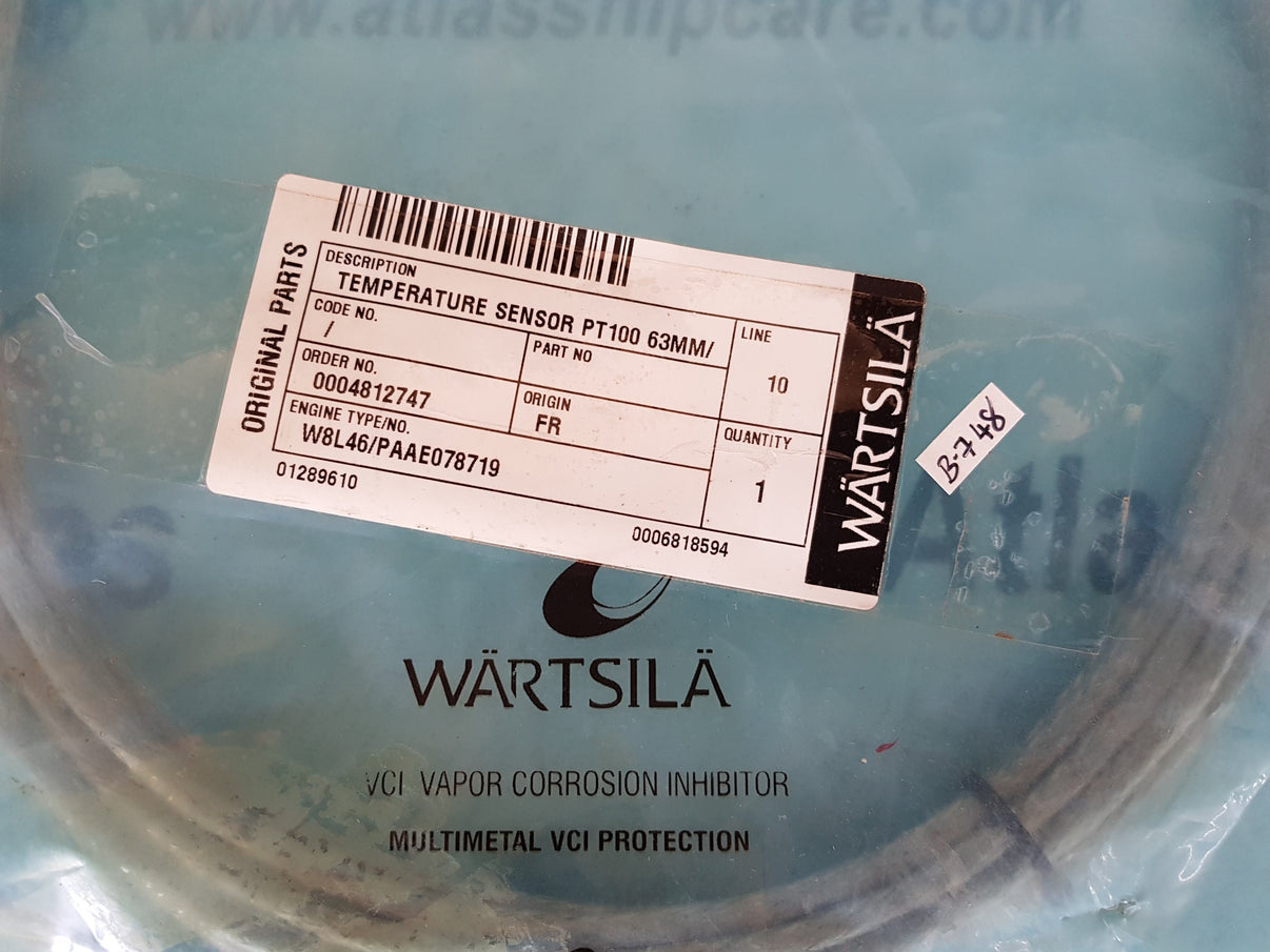 WARTSILA TEMPERATURE SENSOR PT100 63MM – Atlas Shipcare Services