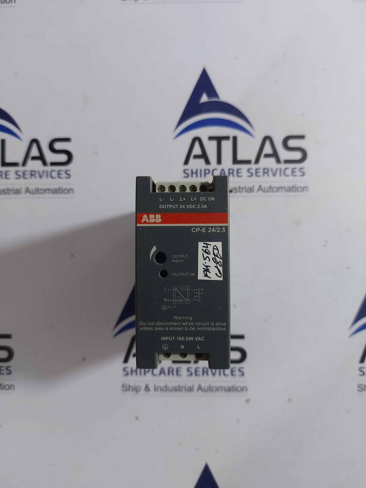 ABB CP-E 24/2.5 SWITCH MODE POWER SUPPLY 24VDC/2.5A – Atlas Shipcare ...