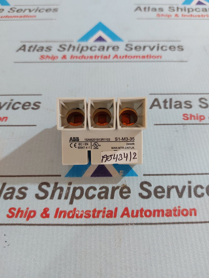 ABB S1-M3-35 1SAM201913R1103 THREE PHASE POWER INFEED BLOCK FEEDER TER ...
