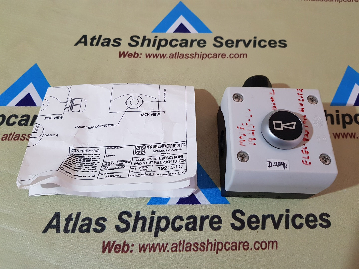 AIRCHIME WPB-19215 SURFACE MOUNT WHISTLE AT WILL PUSH BUTTON – Atlas ...