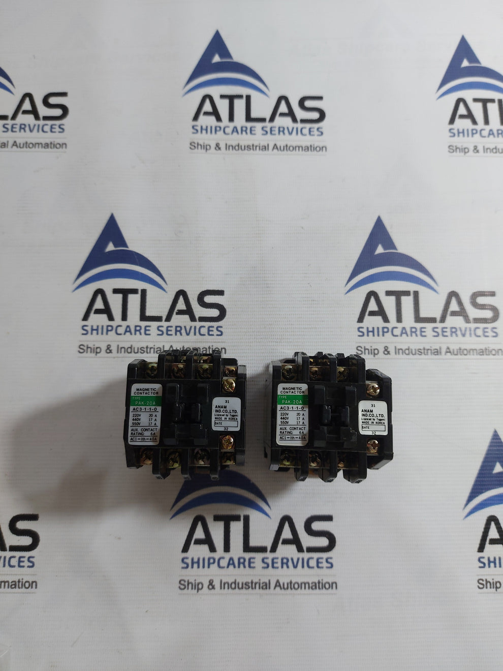 ANAM PAK-20A MAGNETIC CONTACTOR AC3-1-1-0 – Atlas Shipcare Services
