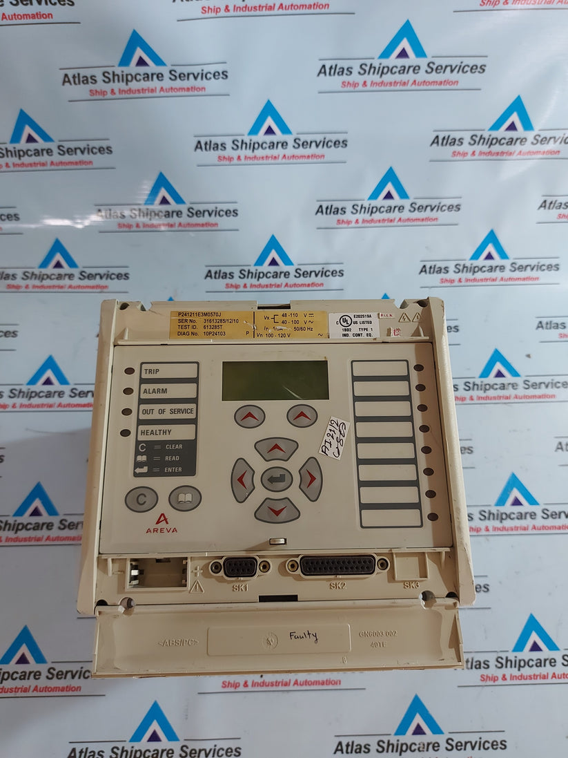 AREVA MICOM P241 MOTOR PROTECTION RELAY P241211E3M0570J – Atlas ...
