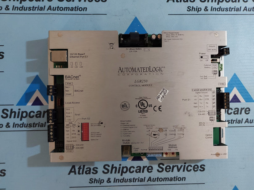 AUTOMATED LOGIC LGR250 BACnet CONTROL MODULE – Atlas Shipcare Services