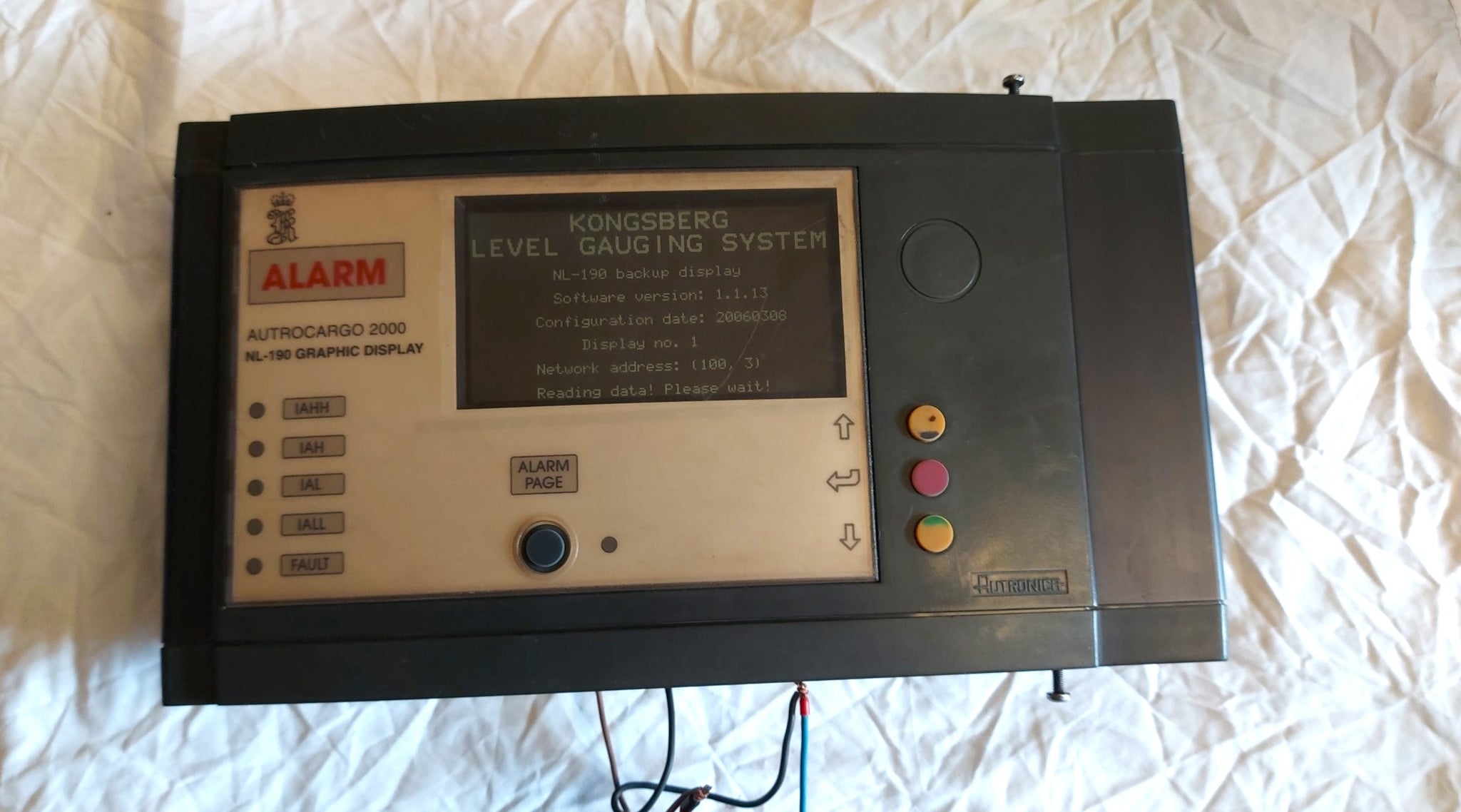 AUTRONICA KONGSBERG NL-190/G LEVEL GAUGING SYSTEM ALARM PANEL – Atlas ...