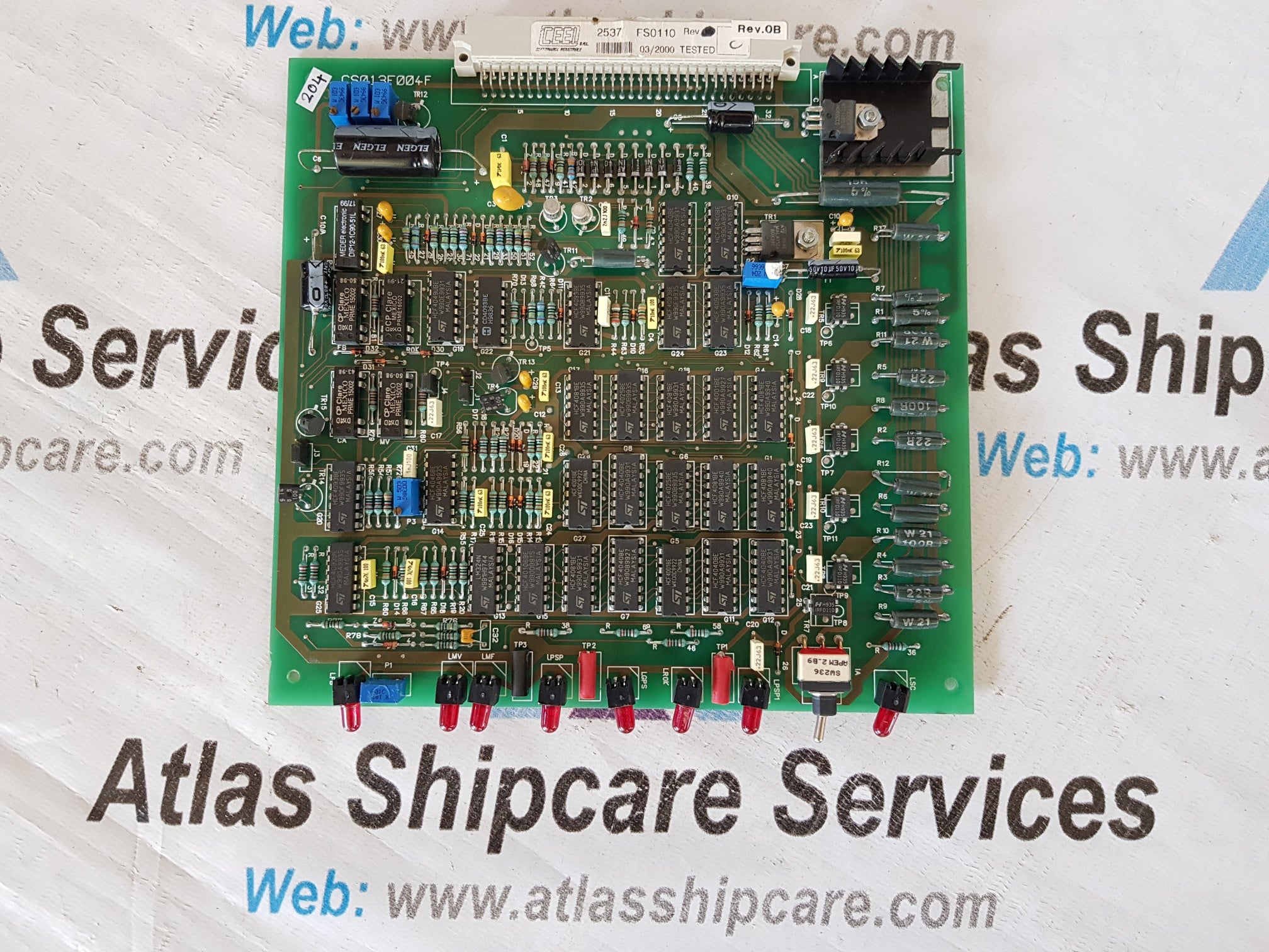 BORRI LC013A004E, 2537 CARD CIRCUIT – Atlas Shipcare Services