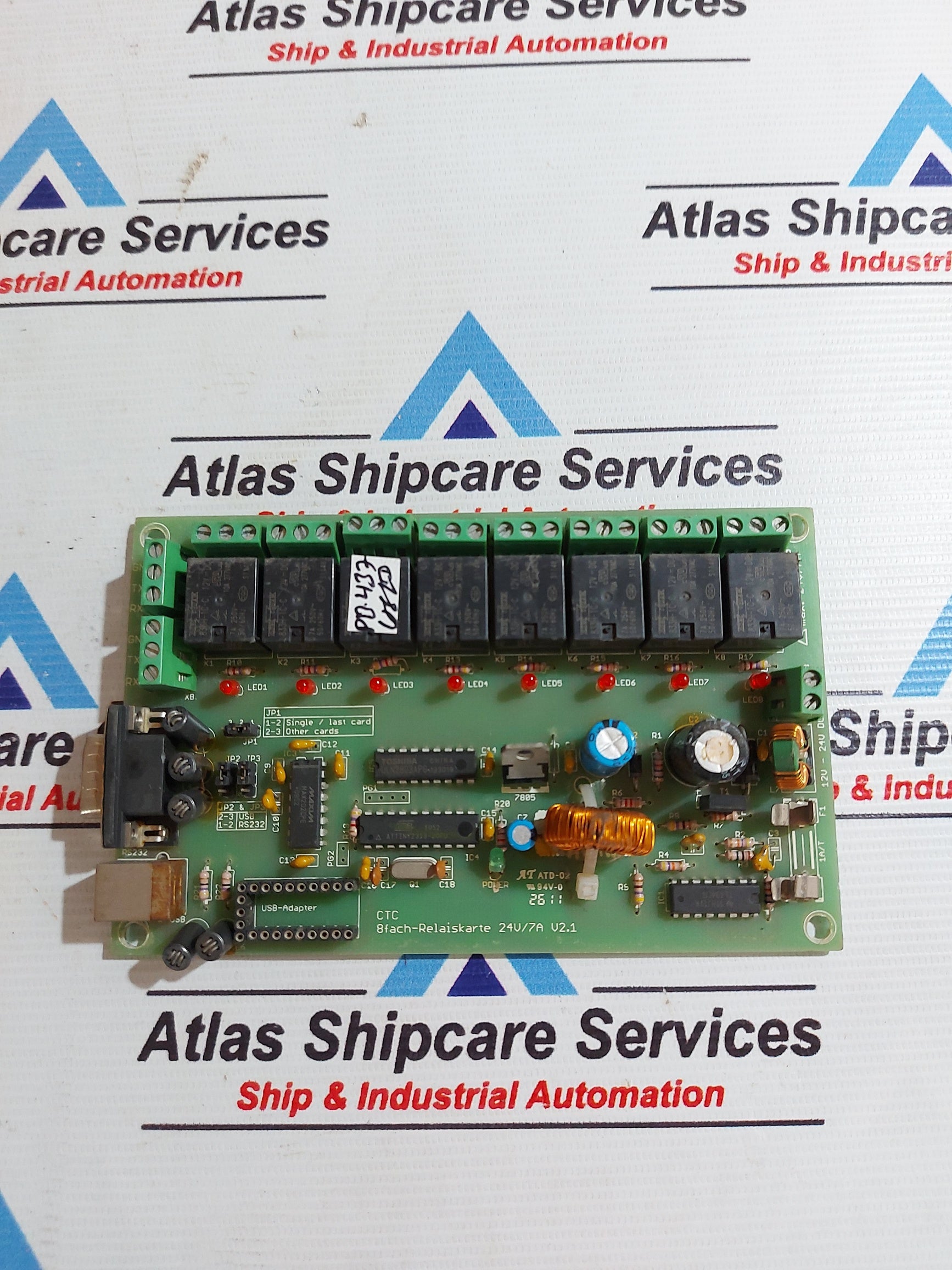 CONRAD CTC 8FACH-RELAISKARTE 24V/7A V2.1 PCB CARD – Atlas Shipcare Services