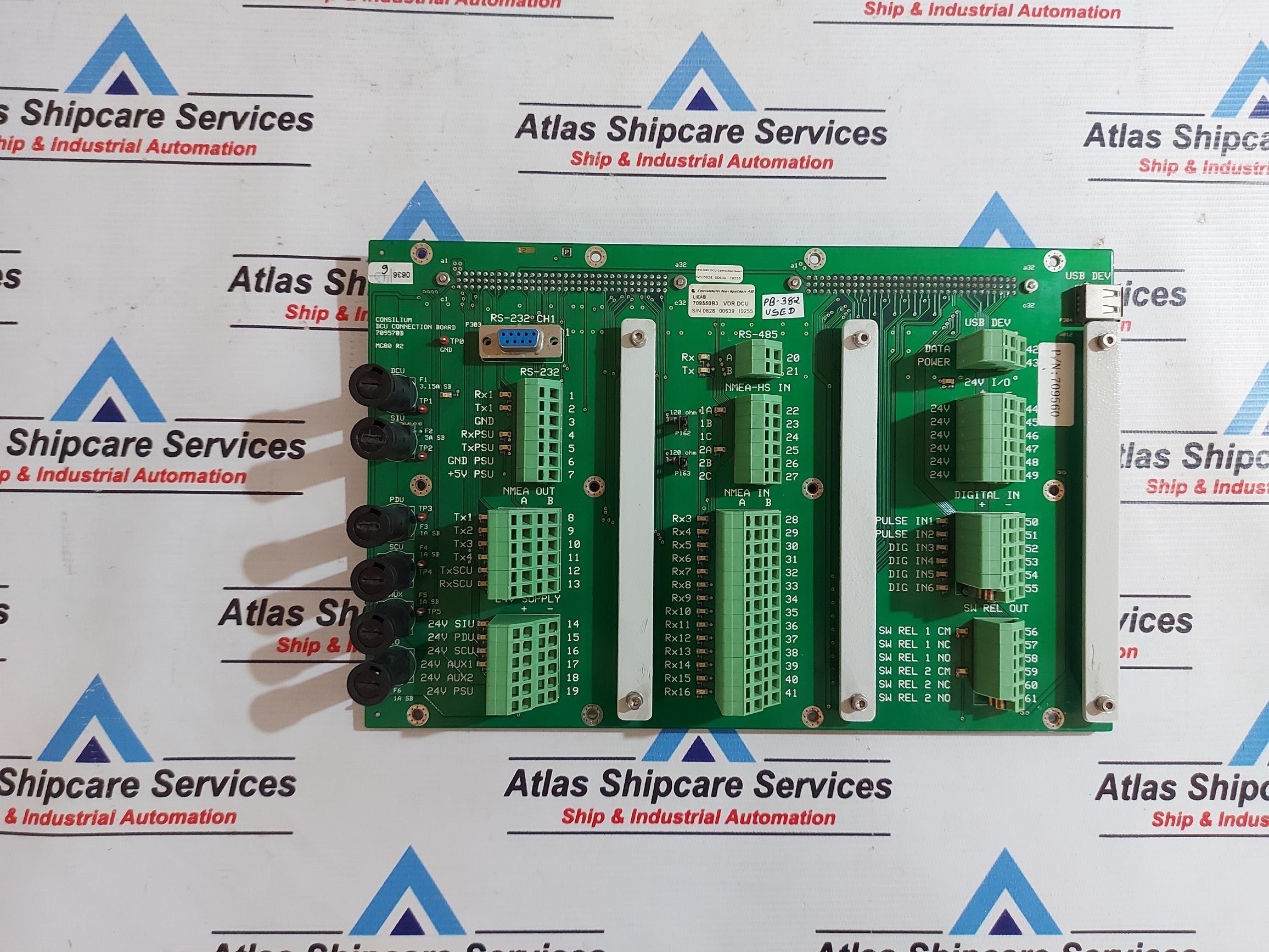 CONSILIUM 709570B VDR DCU CONNECTION BOARD 709550B3 – Atlas Shipcare ...