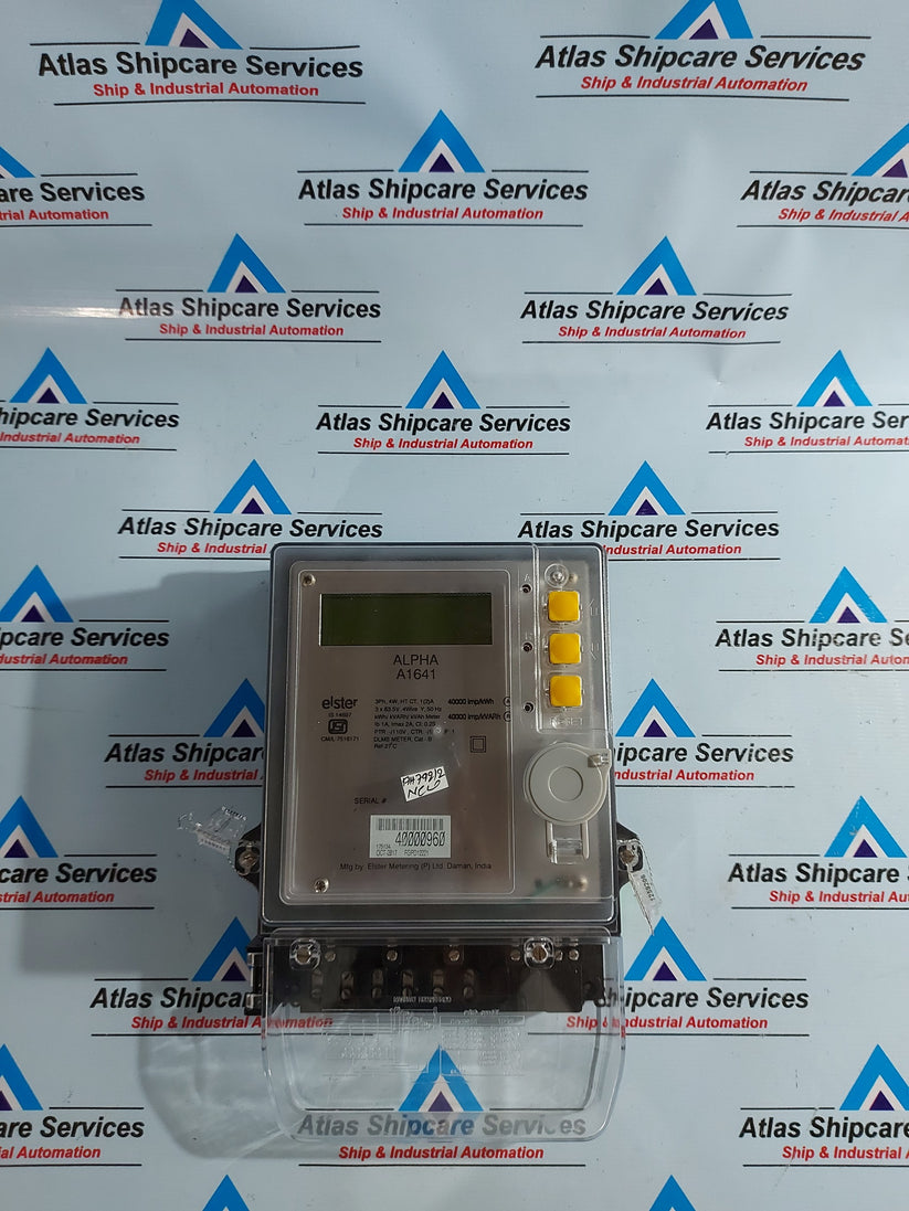 ELSTER ALPHA A1641 kWh/kVARh/kVAh METER – Atlas Shipcare Services
