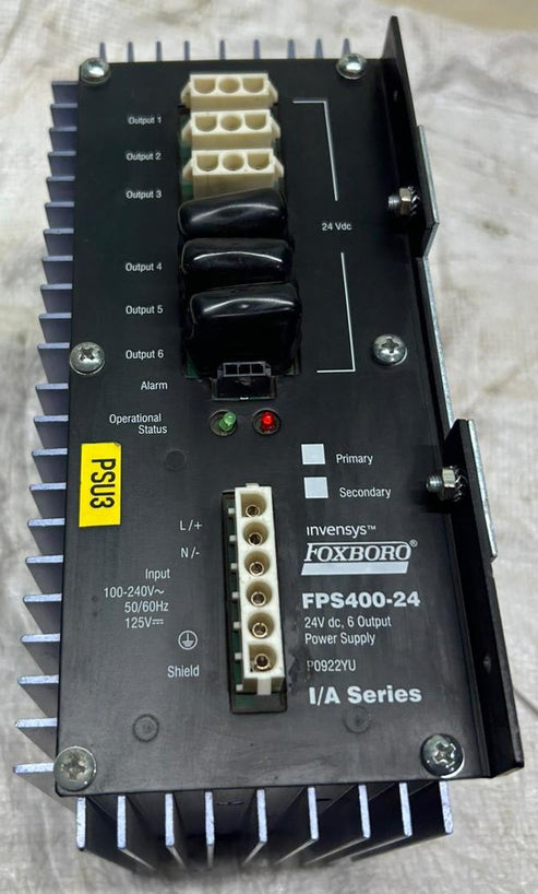 FOXBORO INVENSYS P0922YU FPS400-24 POWER SUPPLY I/A SERIES 24VDC – Atlas Shipcare Services