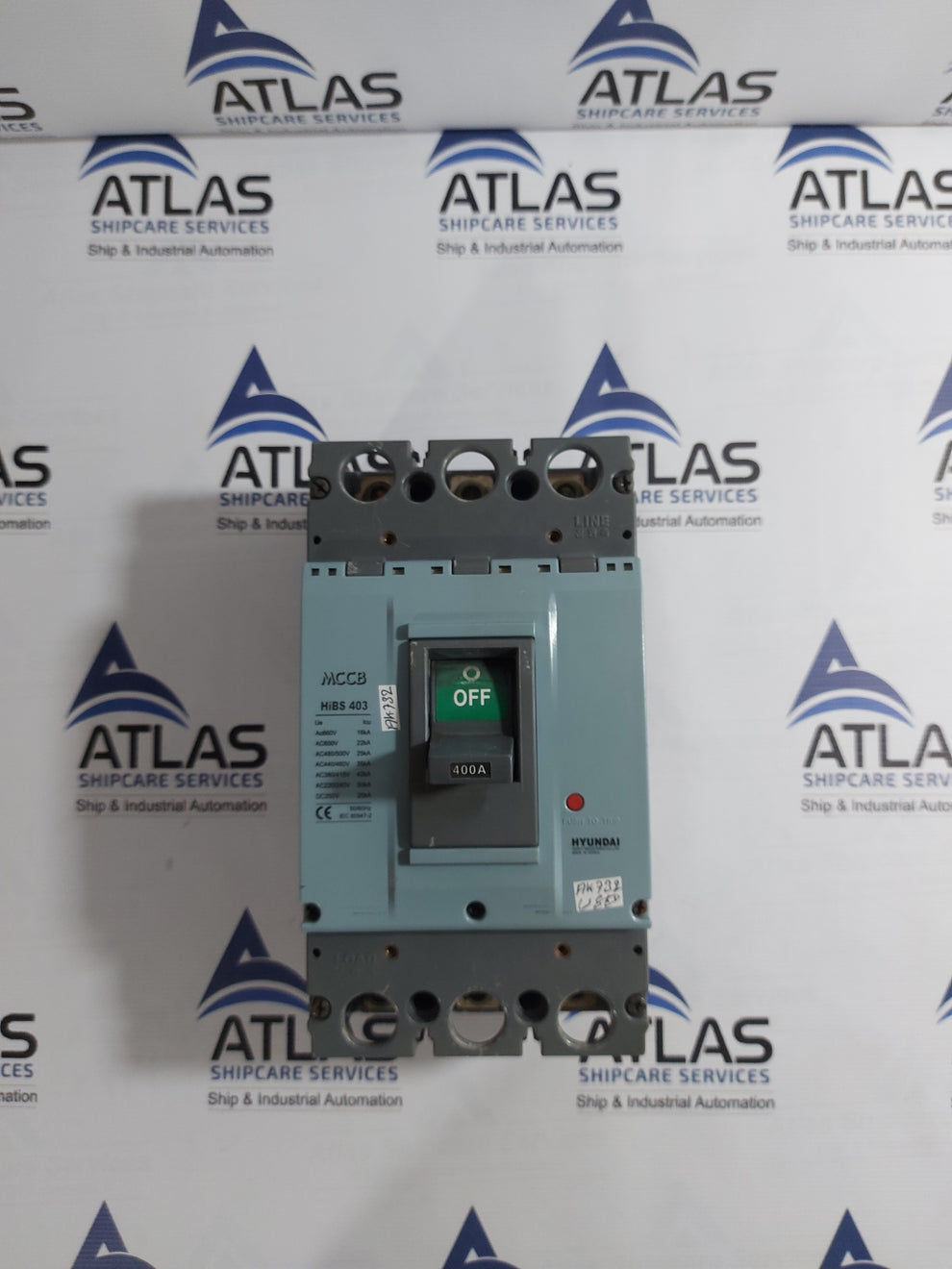 HYUNDAI HiBS 403 MOLDED CASE CIRCUIT BREAKER 3 POLE 400A – Atlas ...