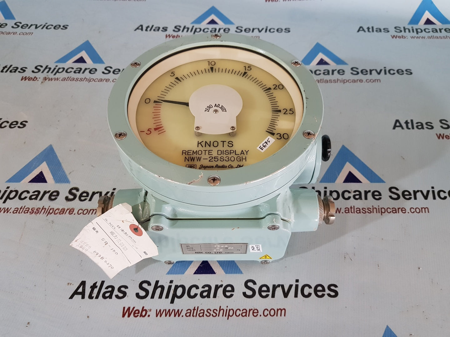 JRC NWW-25S30GH Knots Remote Display – Atlas Shipcare Services