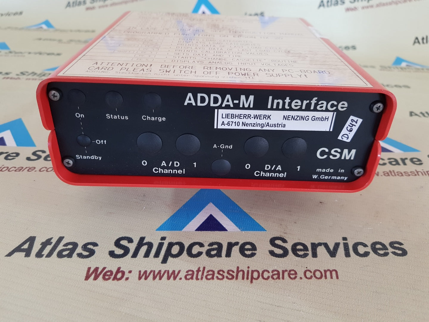 LIEBHERR-WERK ADDA-M INTERFACE – Atlas Shipcare Services