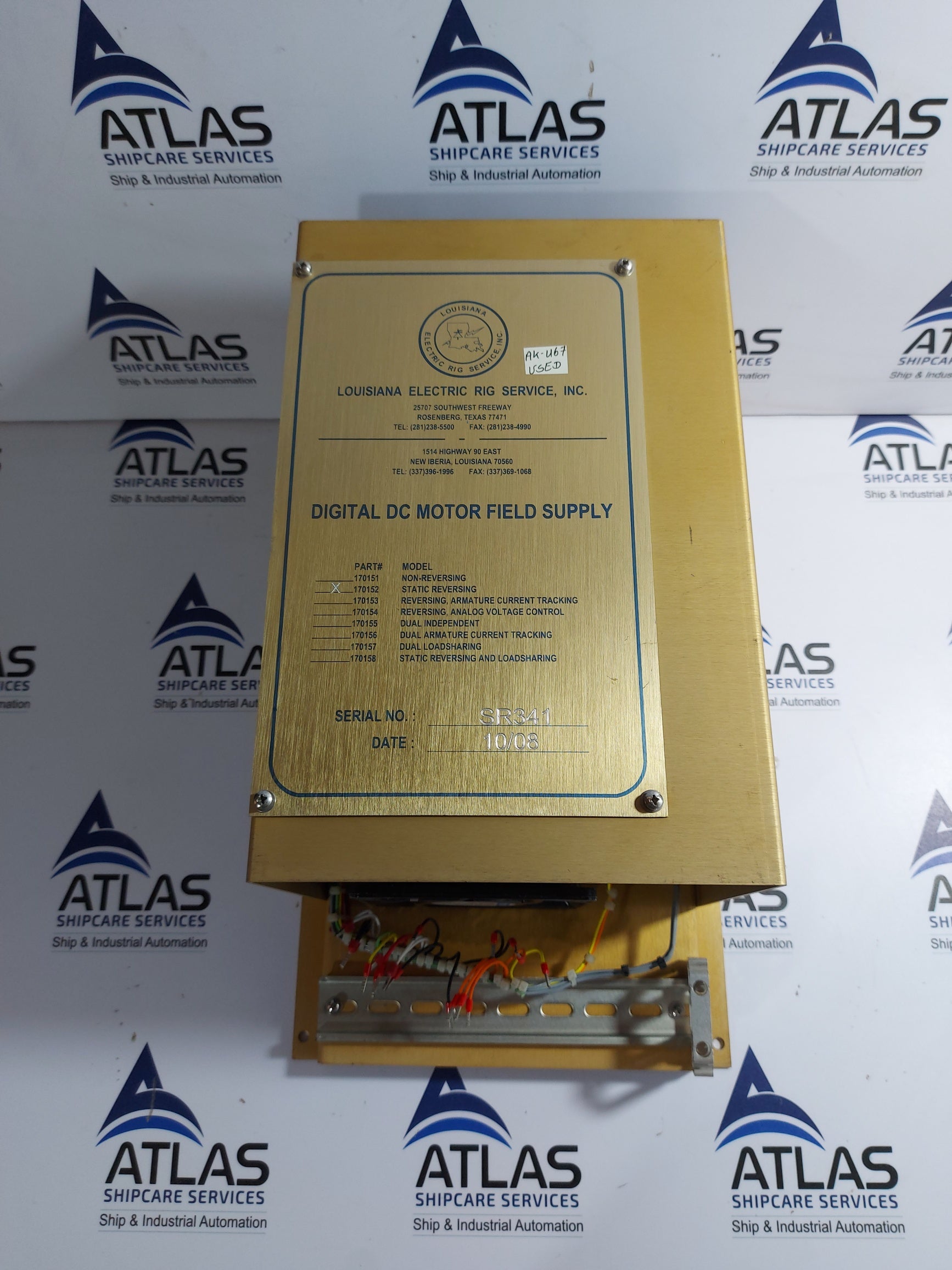 LOUSIANA ELECTRIC RIG 170152 STATIC REVERSING – Atlas Shipcare Services