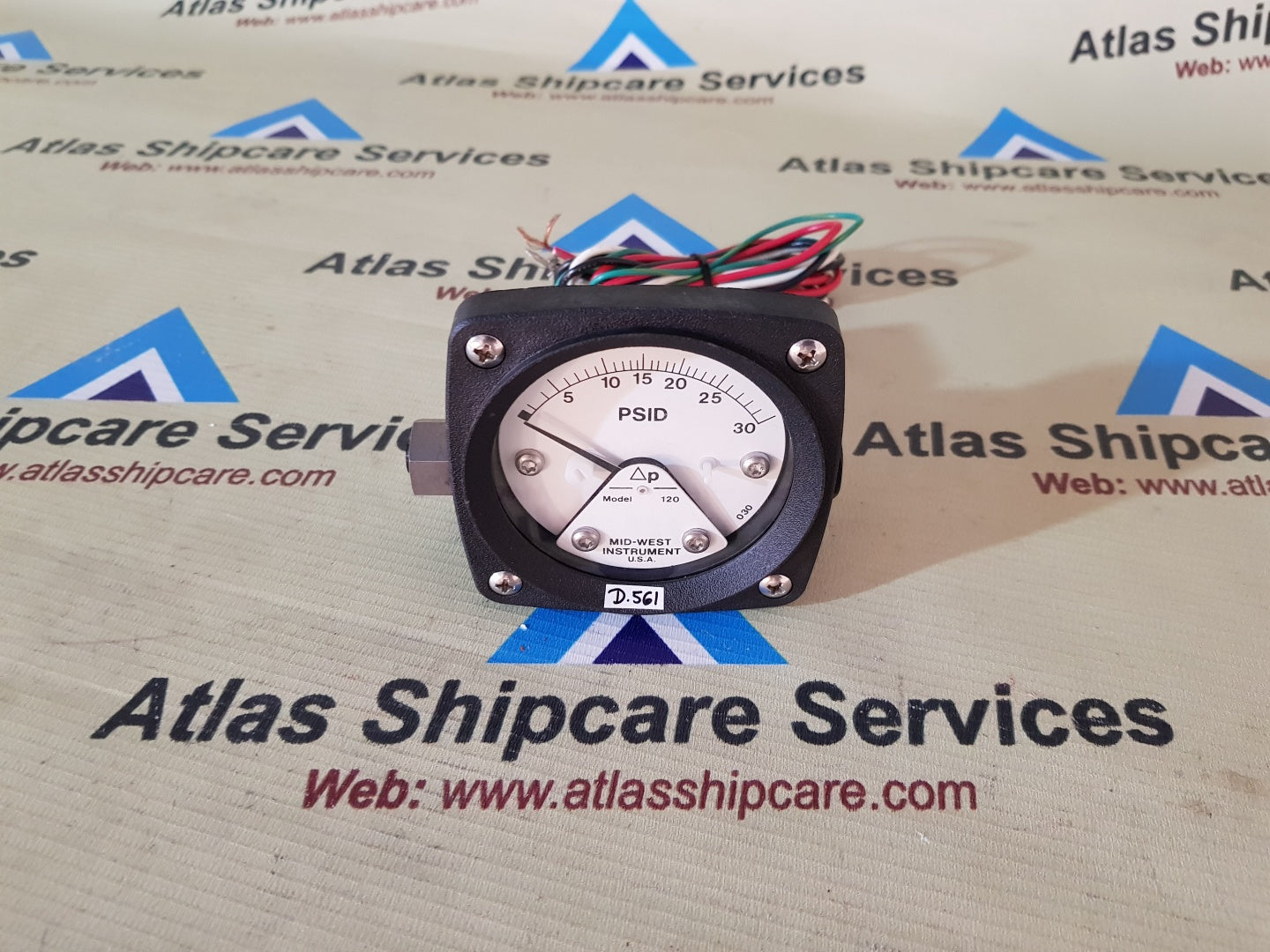 MID-WEST INSTRUMENT MODEL 120 PRESSURE GAUGE 120AA-40-0(EA) – Atlas ...