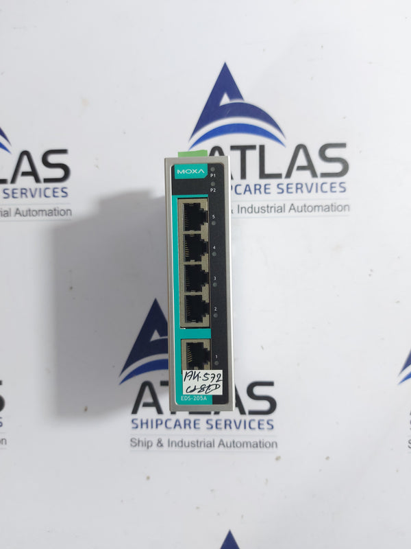 MOXA EDS-205A 5-PORT NON-NETWORK MANAGEMENT ETHERNET SWITCH – Atlas ...