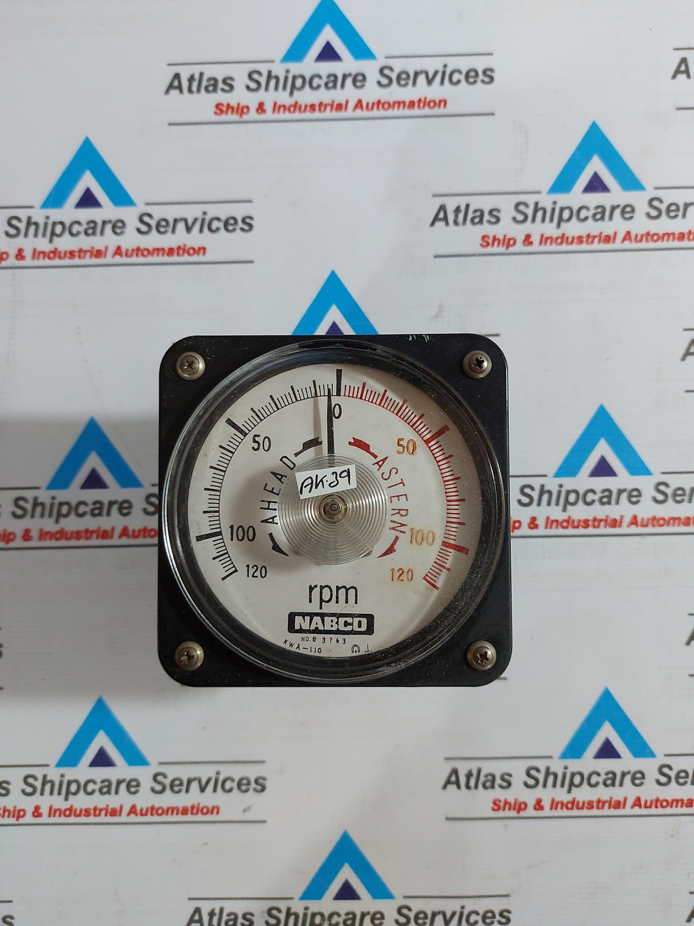NABCO KWA-110 RPM METER 120-0-120 RPM – Atlas Shipcare Services