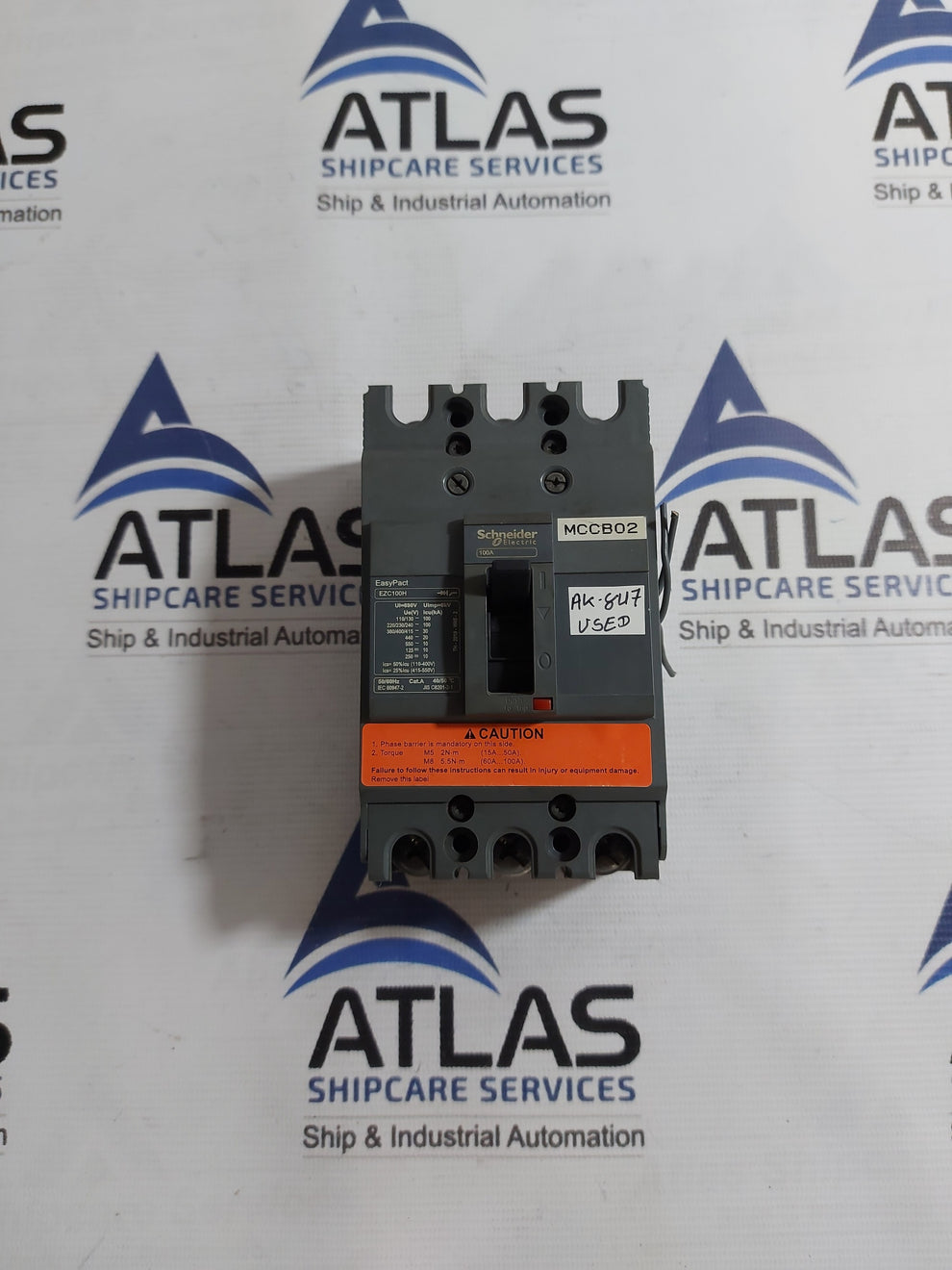 SCHNEIDER ELECTRIC EASYPACT EZC100H CIRCUIT BREAKER 3 POLE 100A – Atlas ...