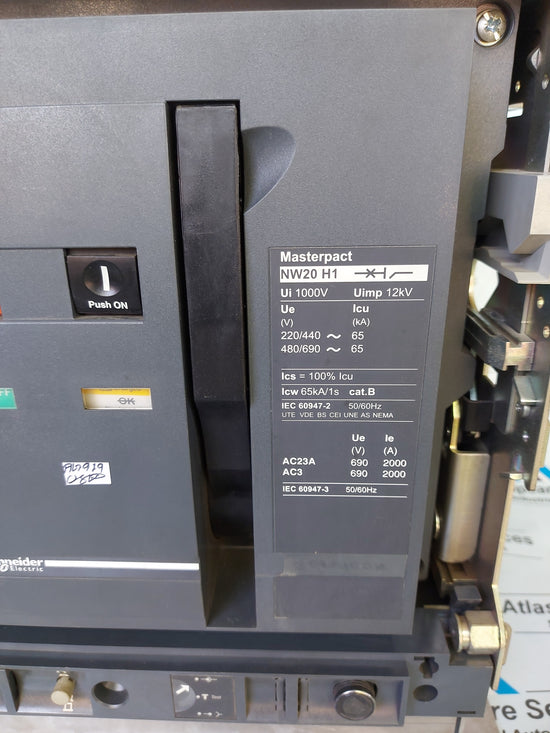 SCHNEIDER ELECTRIC MASTERPACT NW20 H1 AIR CIRCUIT BREAKER 2000AMP ...