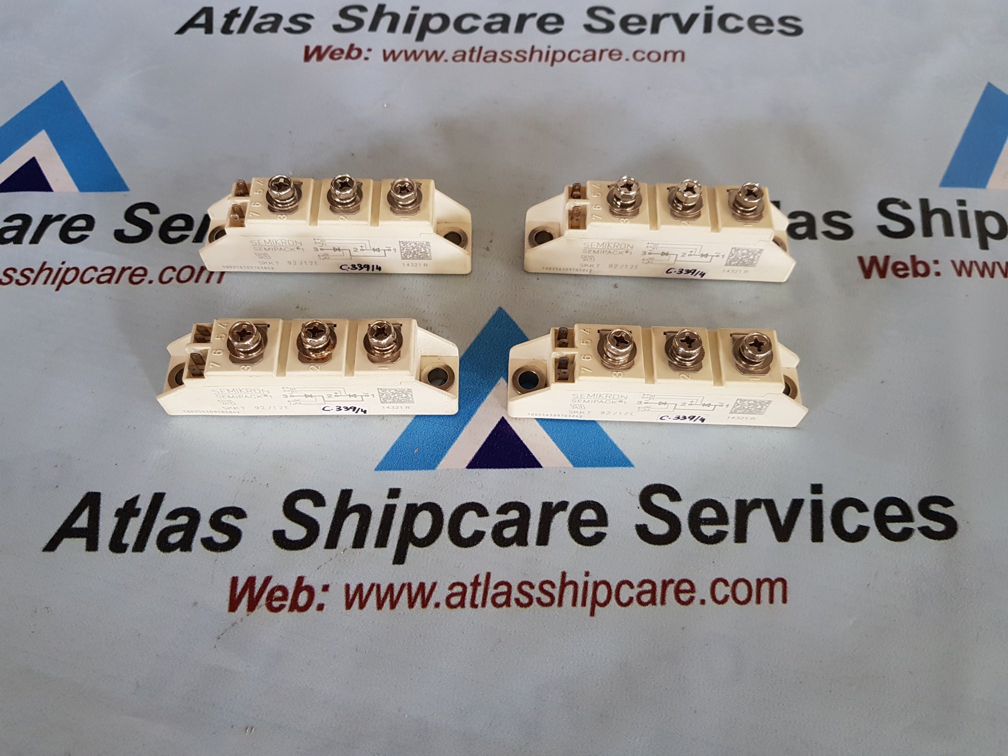 SEMIKRON SKKT 92/12E THYRISTOR MODULE – Atlas Shipcare Services