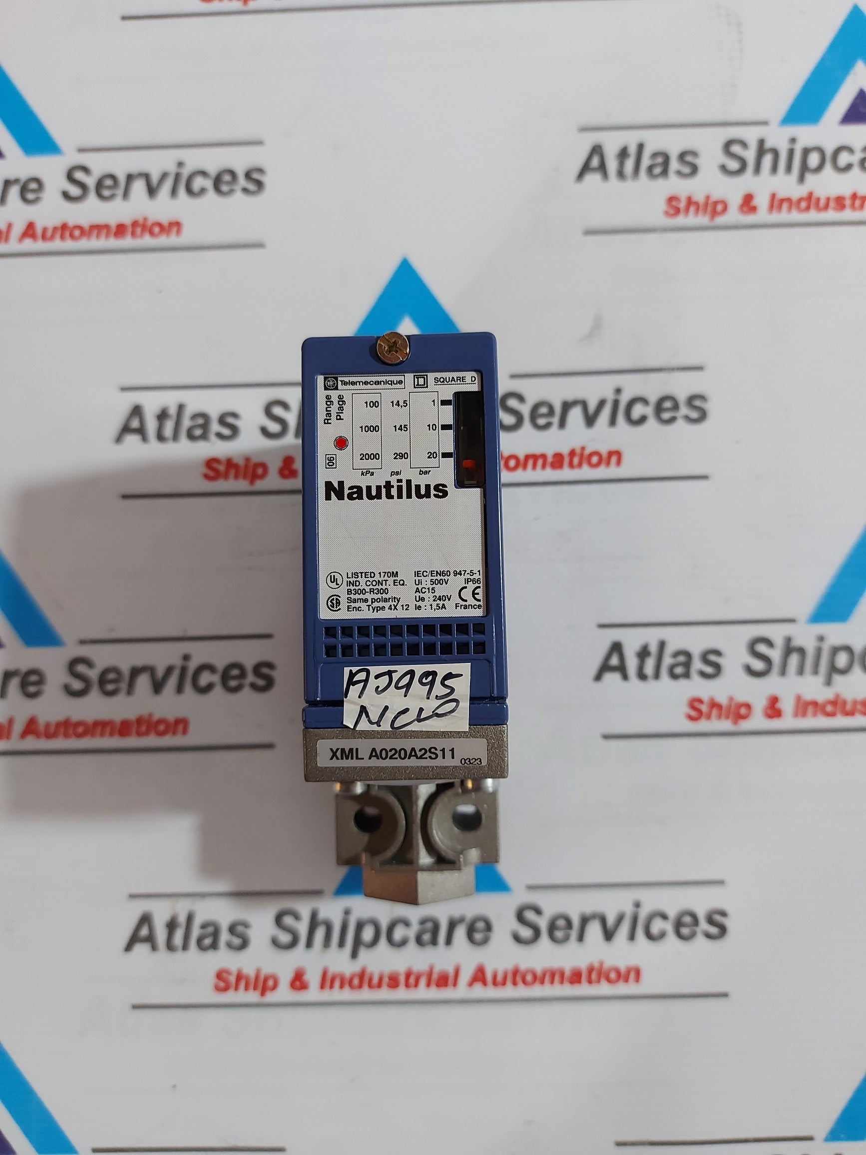 TELEMECANIQUE XML A020A2S11 PRESSURE SWITCH 20Bar 290Psi – Atlas ...