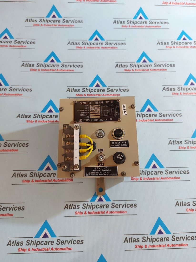 TERASAKI OQB-110 CAPACITOR TRIPPING DEVICE – Atlas Shipcare Services
