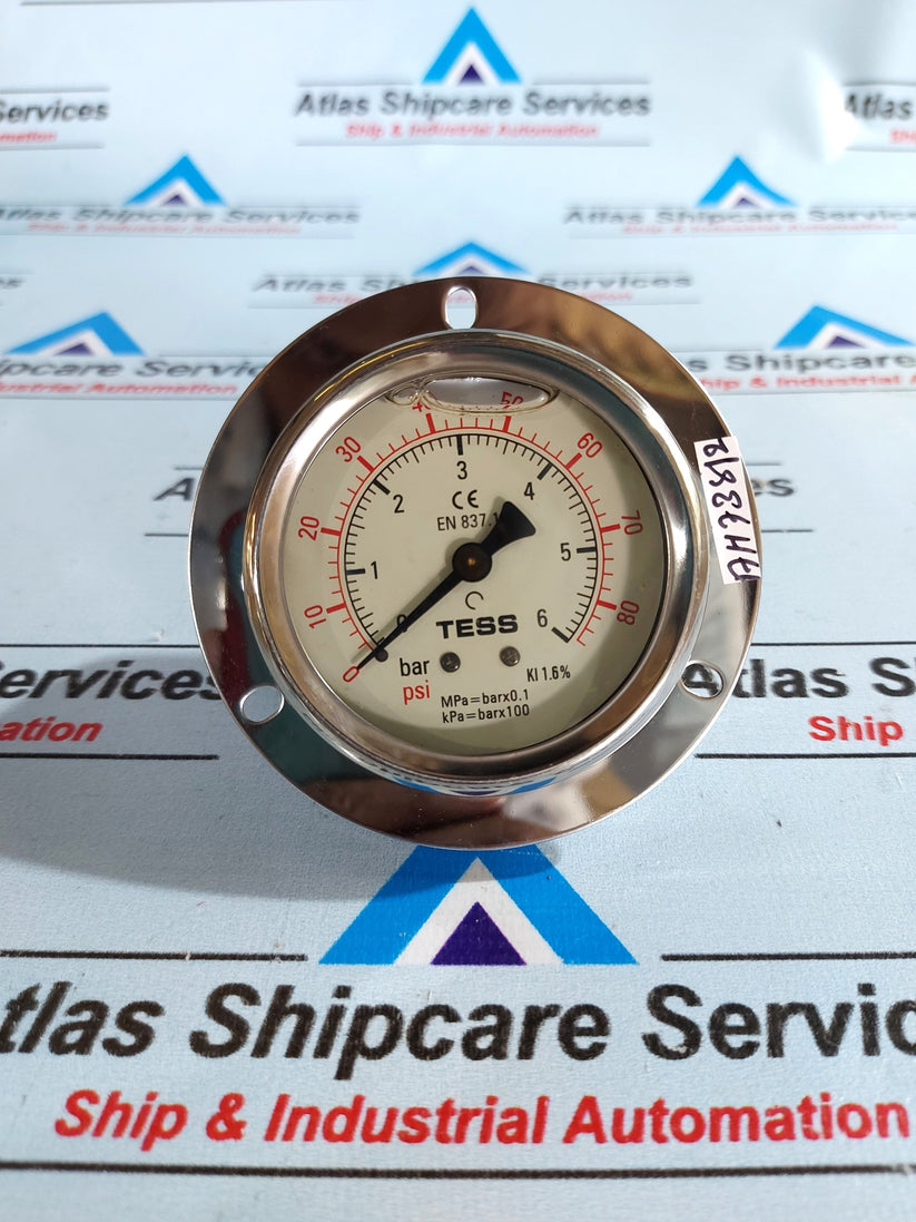 TESS EN 837.1 PRESSURE GAUGE 0 ~ 6 Bar – Atlas Shipcare Services