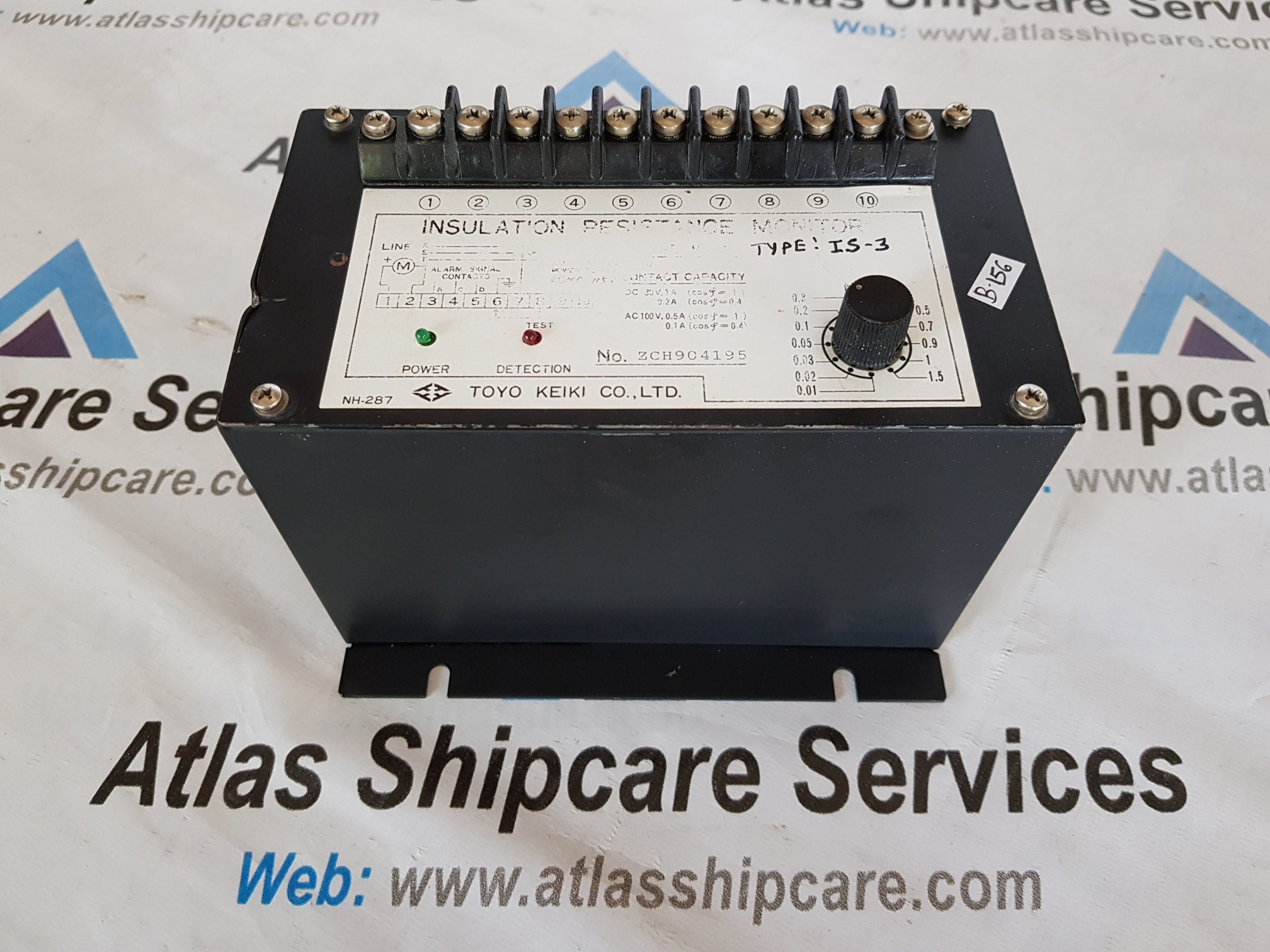 TOYO IS-3 INSULATION RESISTANCE MONITOR – Atlas Shipcare Services