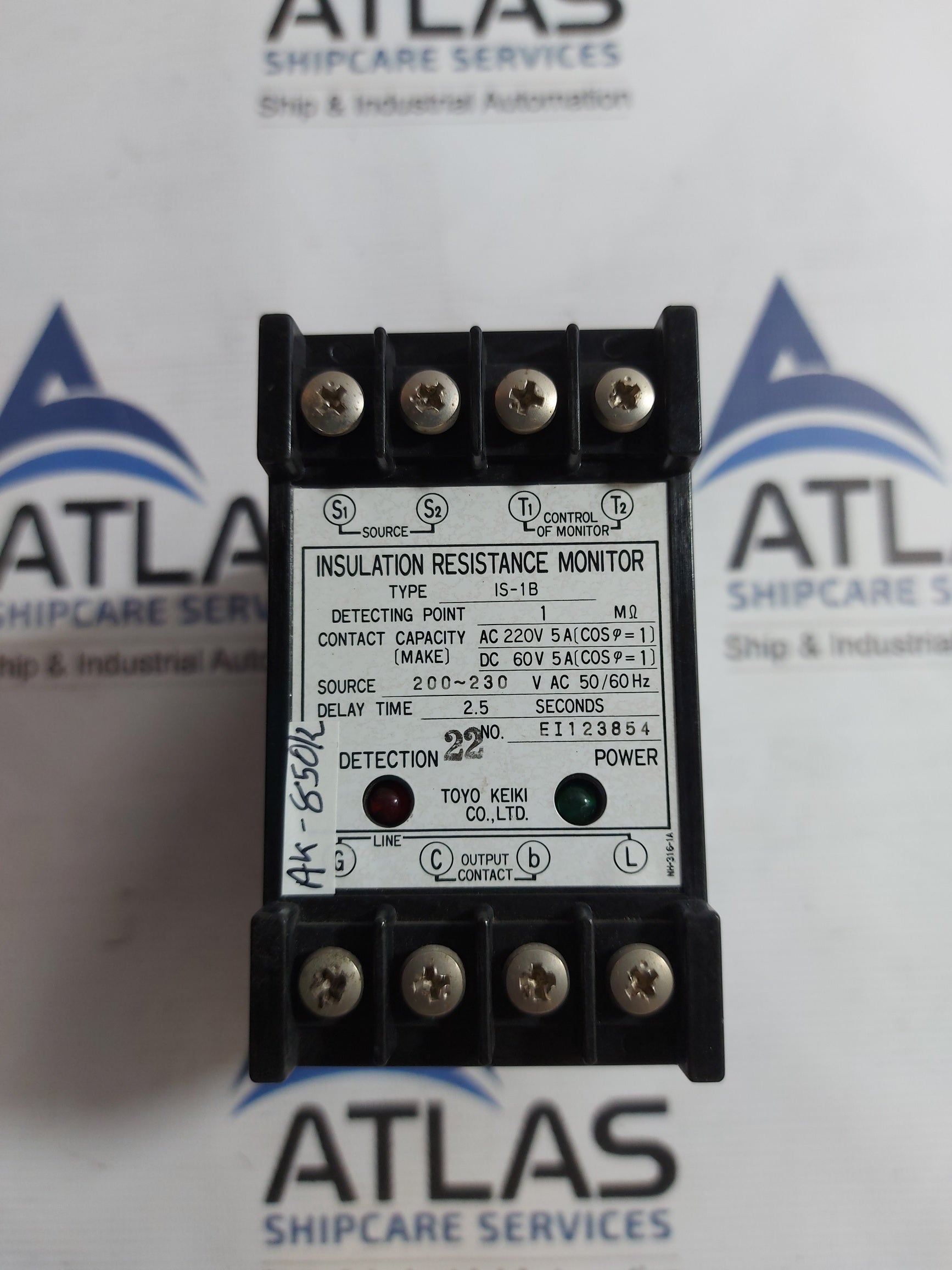 TOYO KEIKI IS-1B INSULATION RESISTANCE MONITOR – Atlas Shipcare Services