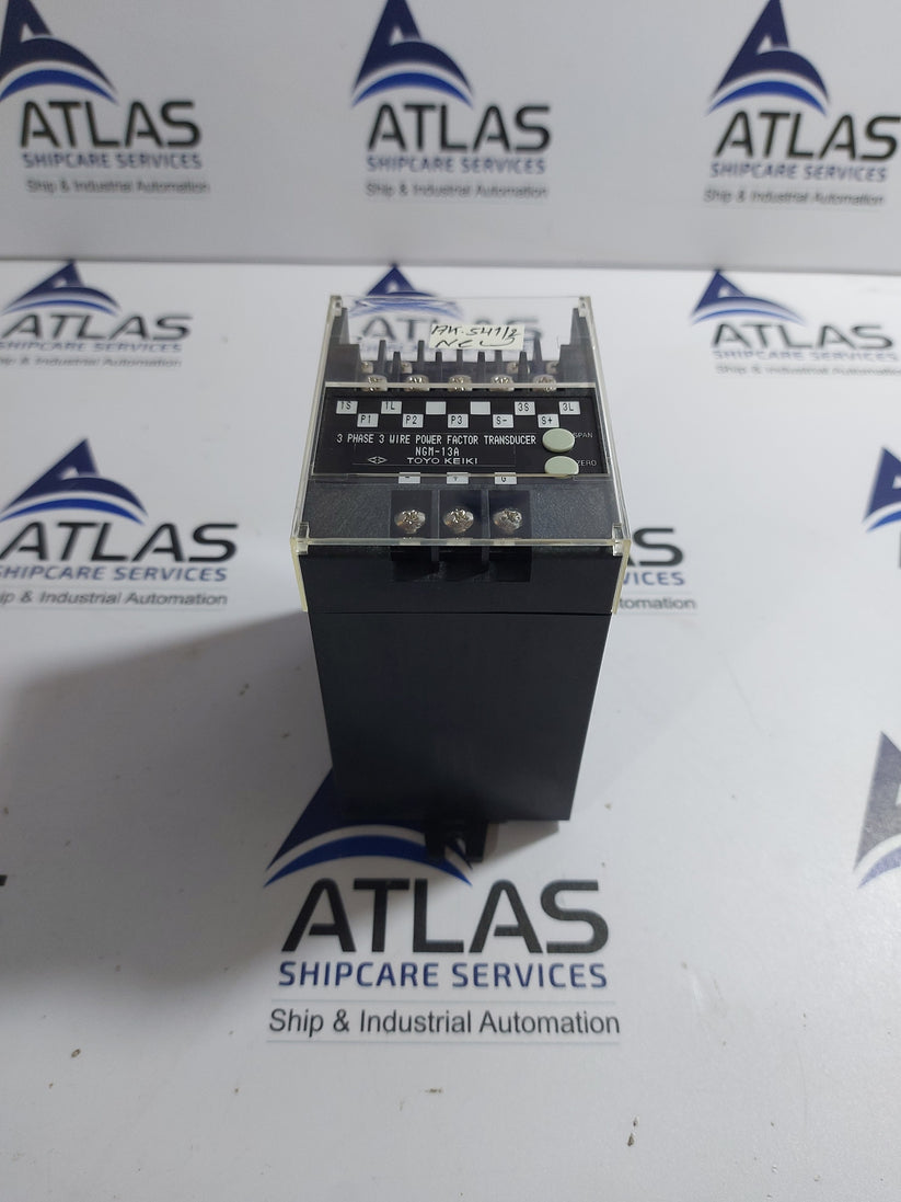 TOYO KEIKI NGM-13A 3 PHASE 3 WIRE POWER FACTOR TRANSDUCER – Atlas ...