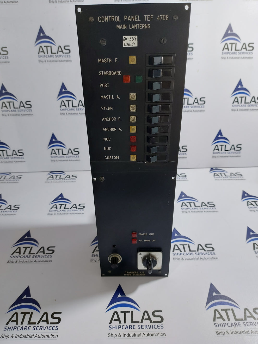 TRANBERG TEF 4708 CONTROL PANEL – Atlas Shipcare Services