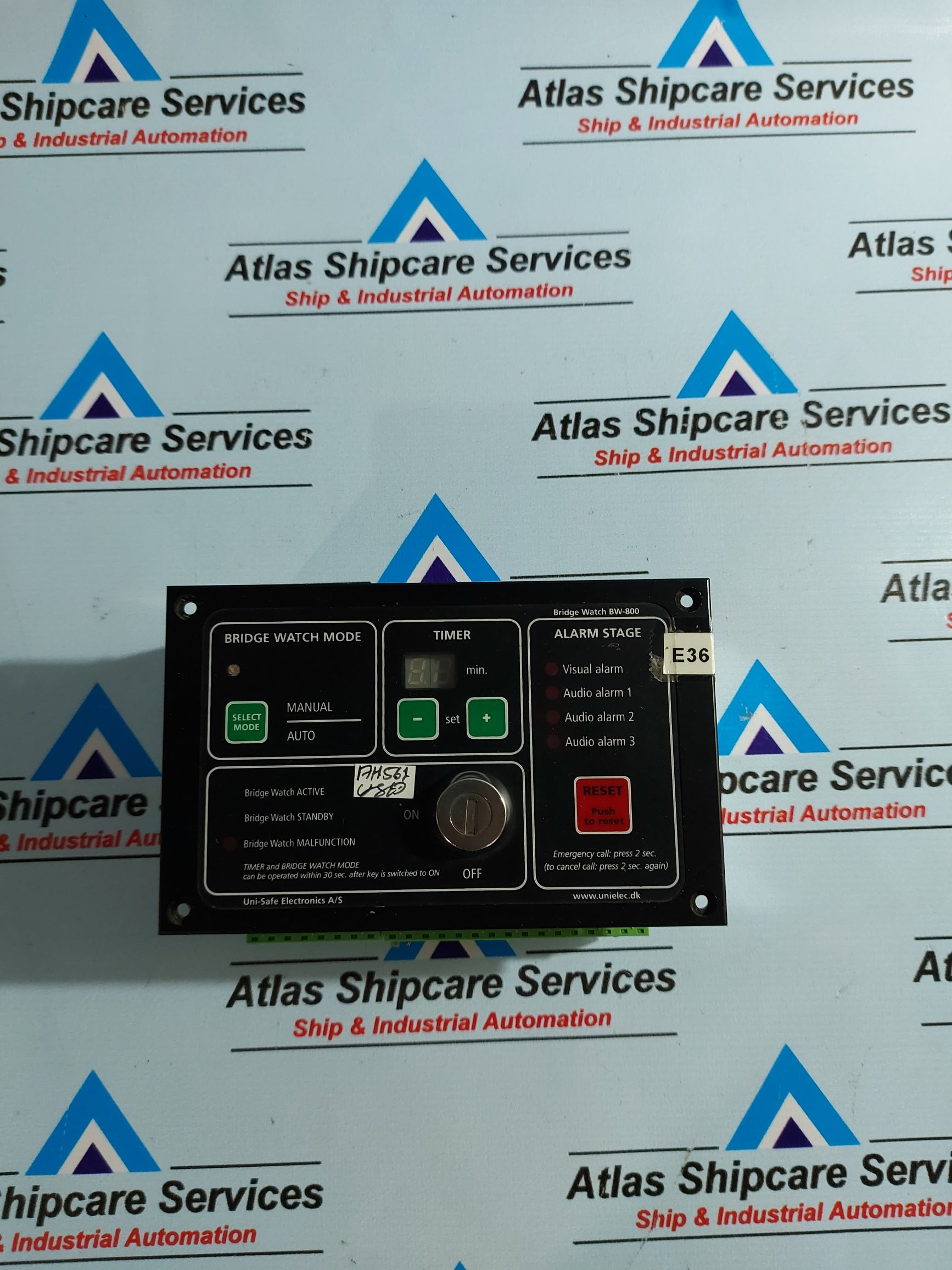 UNI-SAFE ELECTRONICS BW 800 BRIDGE WATCH SYSTEM – Atlas Shipcare Services