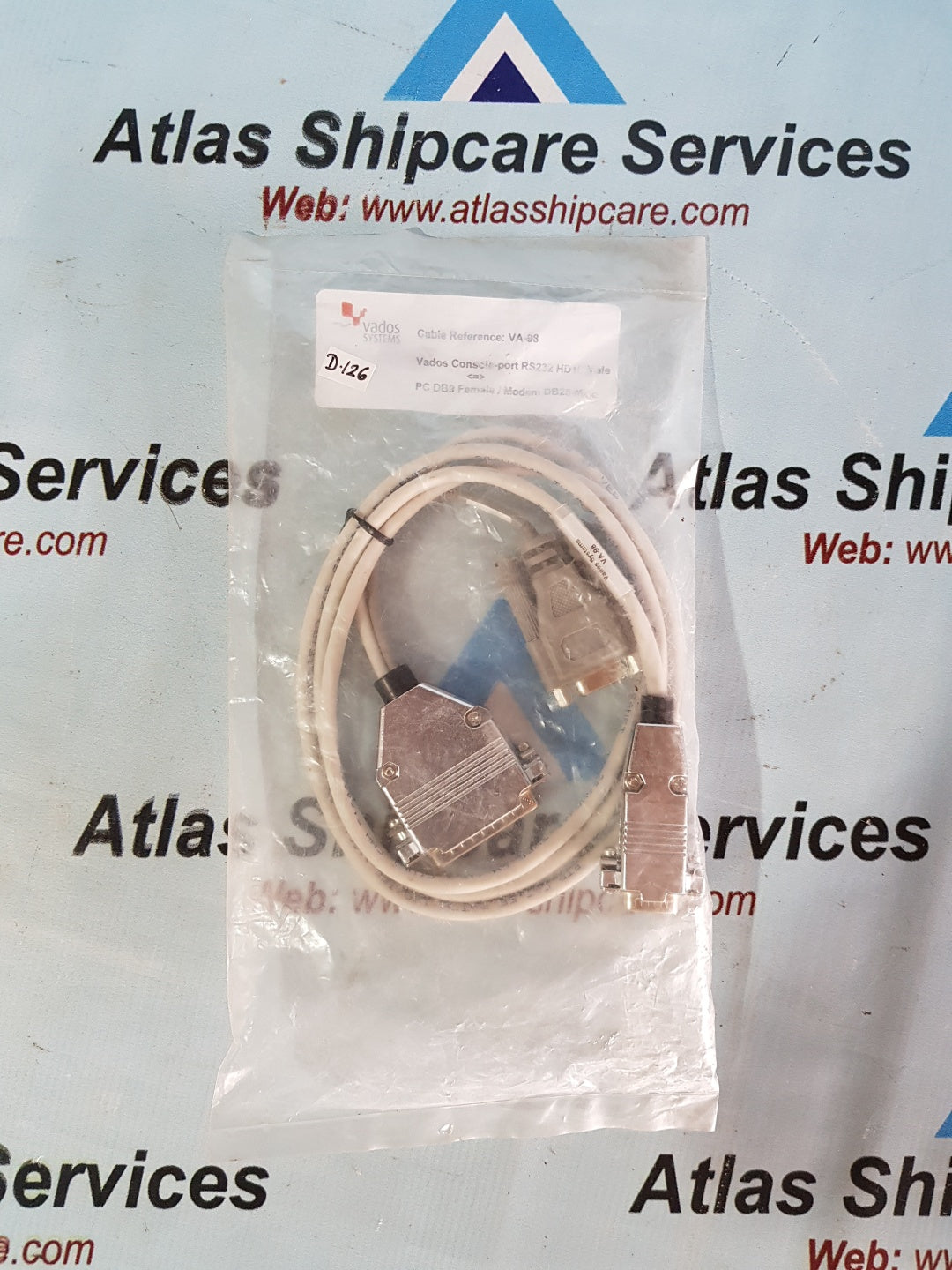 VADOS CONSOLE PORT CABLE RS232 HD15 – Atlas Shipcare Services