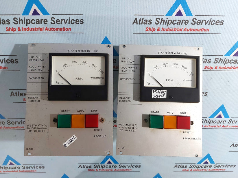 WESTMATIK STARTSYSTEM DS-102 PANEL – Atlas Shipcare Services