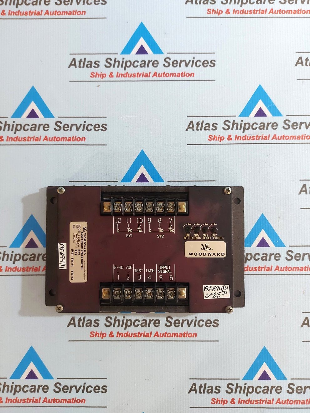 WOODWARD ESSE-2LL SA-3678-LL ELECTRONIC SPEED SWITCH – Atlas Shipcare ...