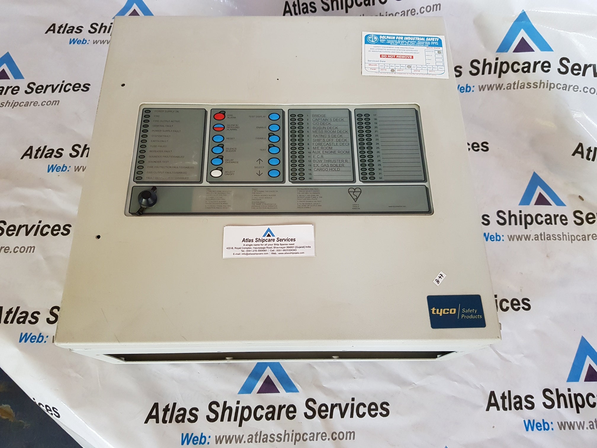 TYCO T1232 32 ZONE PANEL FIRE ALARM CONTROLLERS – Atlas Shipcare Services