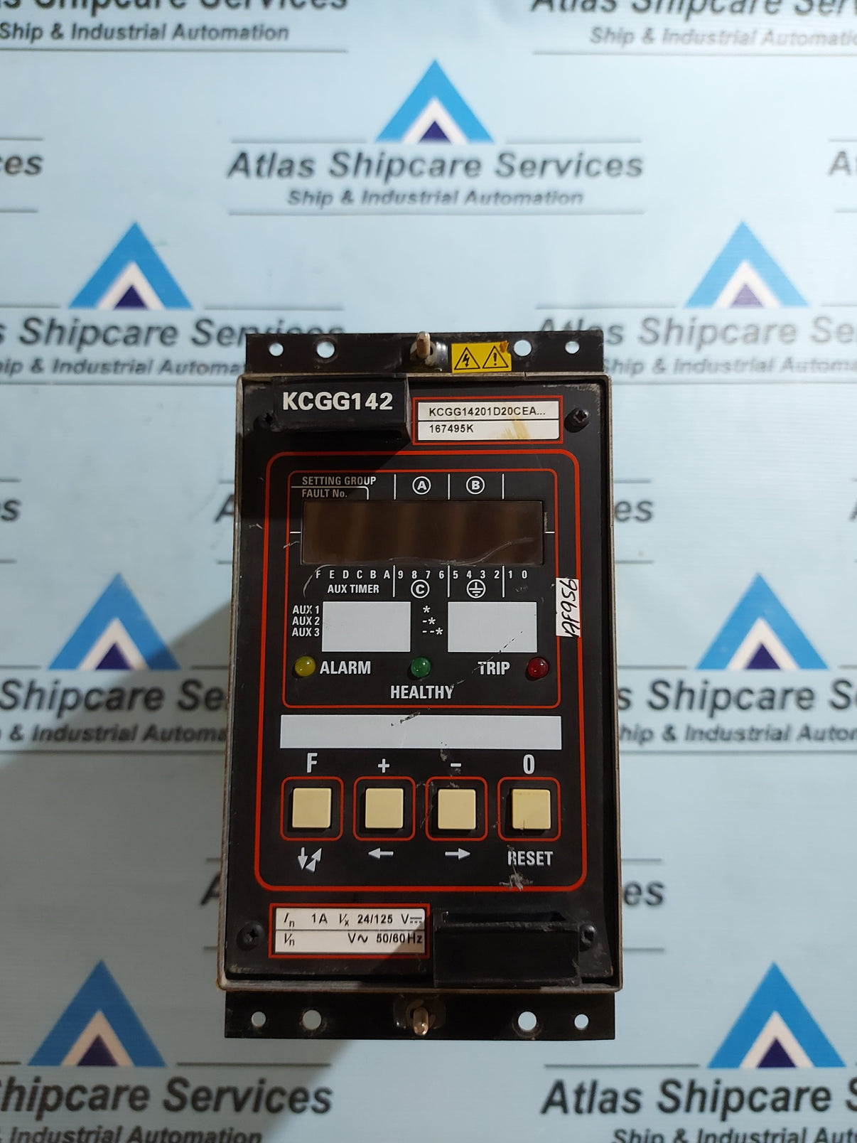 ALSTOM KCGG14201D20CEA THREE PHASE OVERCURRENT AND EARTH FAULT RELAY ...
