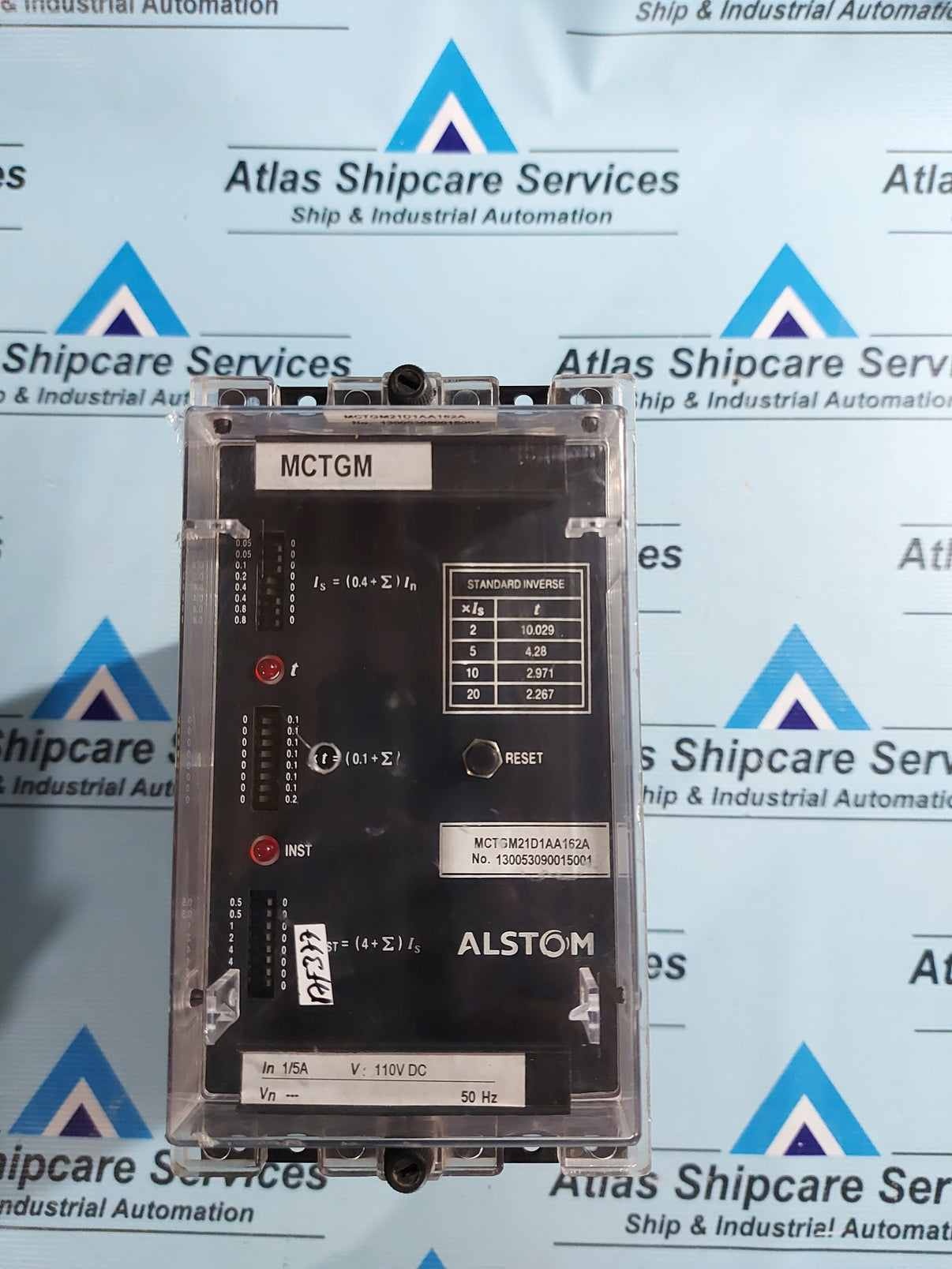 ALSTOM MCTGM21D1AA162A OVERCURRENT & EARTH FAULT PROTECTION RELAY ...