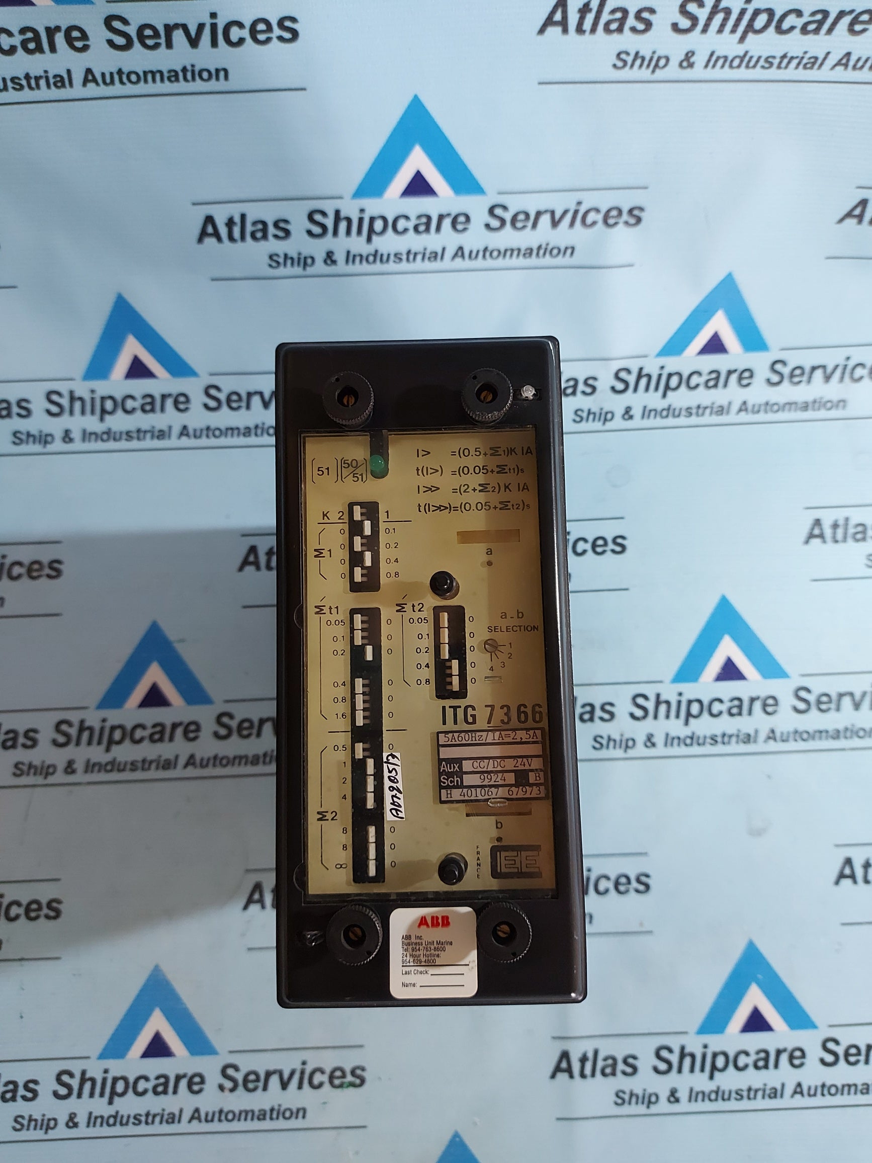CEE ITG 7366 INVERSE TIME OVERCURRENT RELAY 5A 60Hz – Atlas Shipcare ...