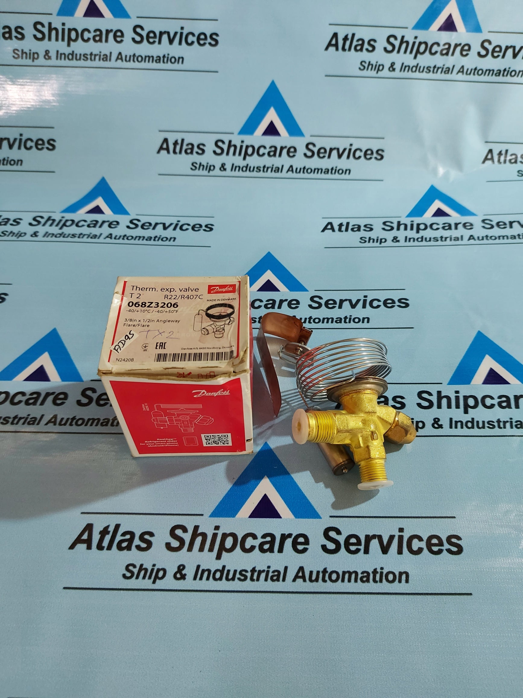 DANFOSS T2 R22/R407C THERMOSTATIC EXPANSION VALVE – Atlas Shipcare Services
