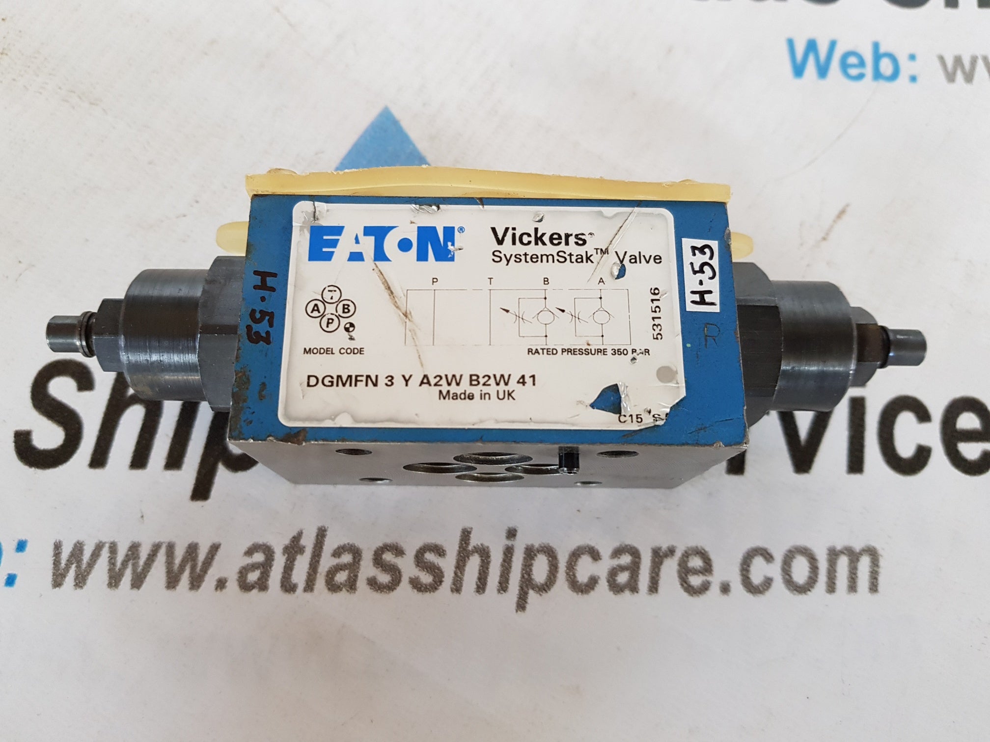 EATON VICKERS DGMFN-3-Y-A2W-41 FLOW CONTROL VALVE – Atlas Shipcare Services
