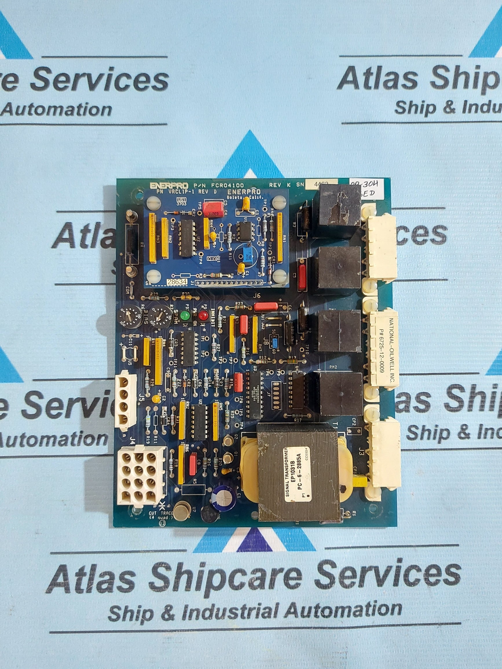 ENERPRO FCR04100 REV.K CIRCUIT BOARD – Atlas Shipcare Services