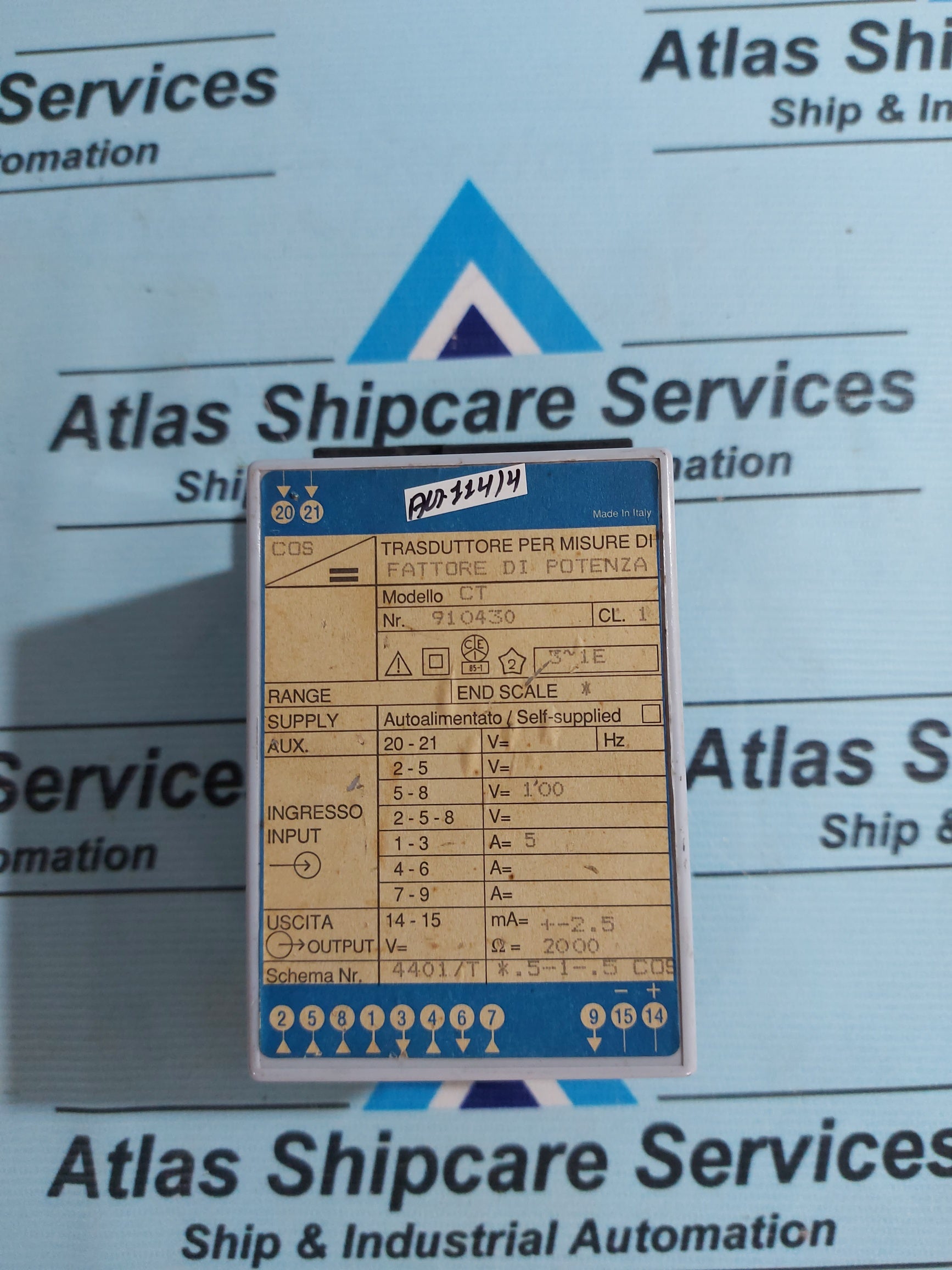 FACTOR MEASUREMENTS CT POWER TRANSDUCER – Atlas Shipcare Services