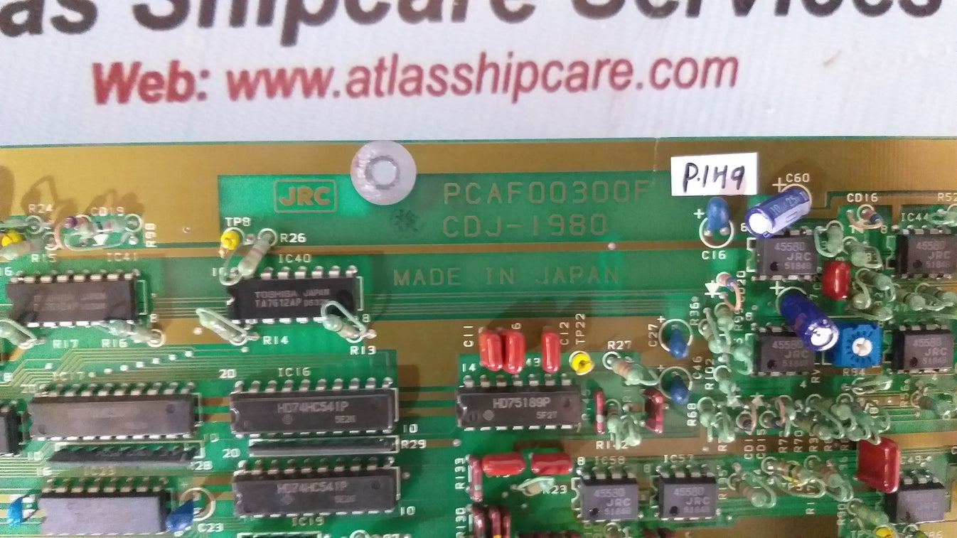 JRC CDJ-1980 PCAF00300F Pcb Card – Atlas Shipcare Services