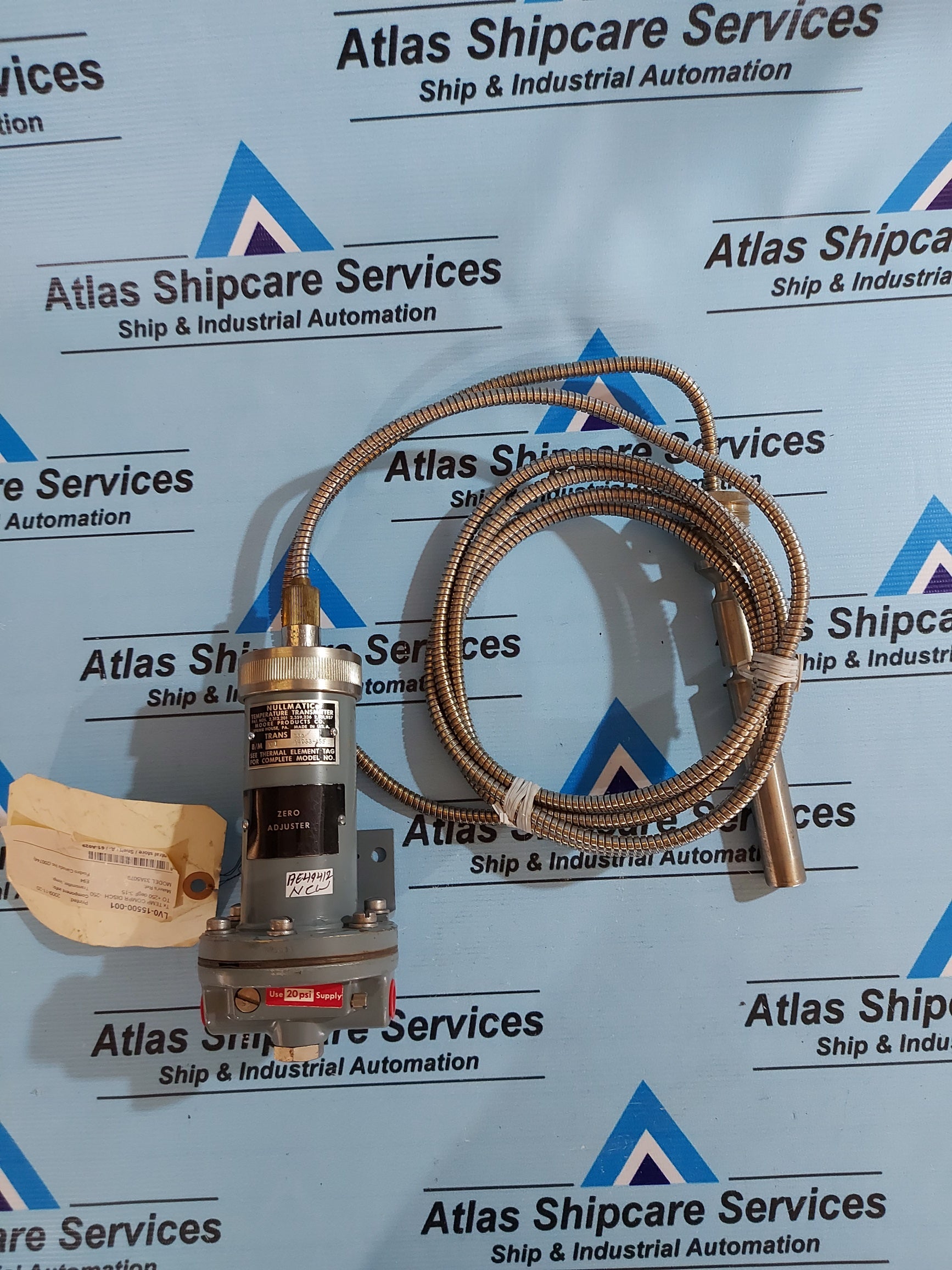 MOORE PRODUCT NULLMATIC 33A TEMPERATURE TRANSMITTER – Atlas Shipcare ...